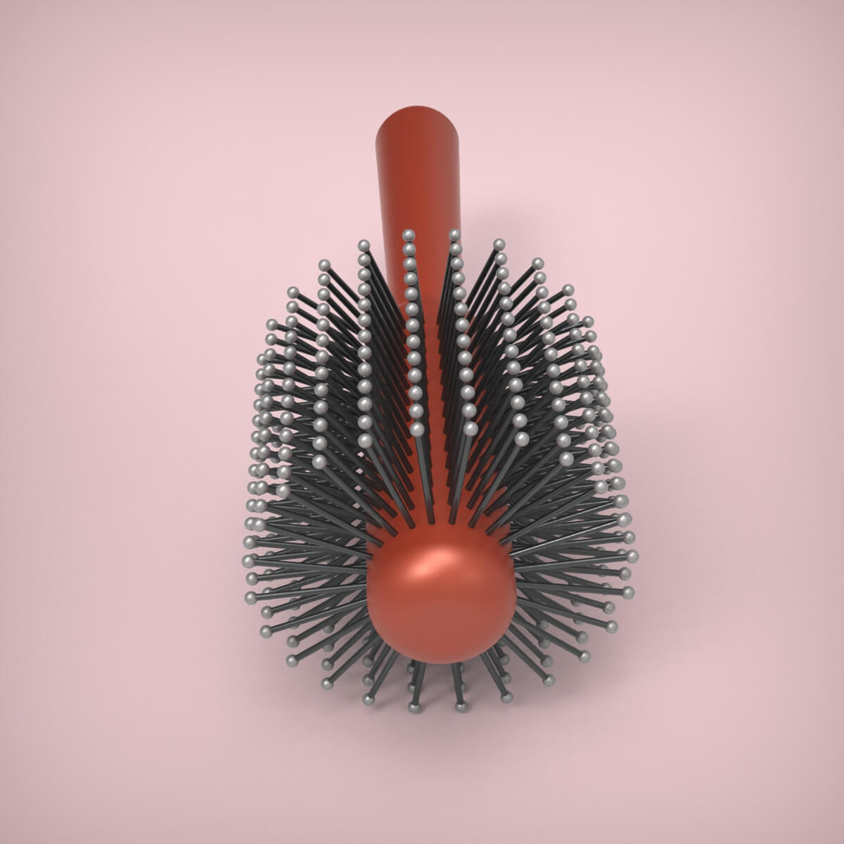 Printable Hair Brush - 3D Model by Furqan03