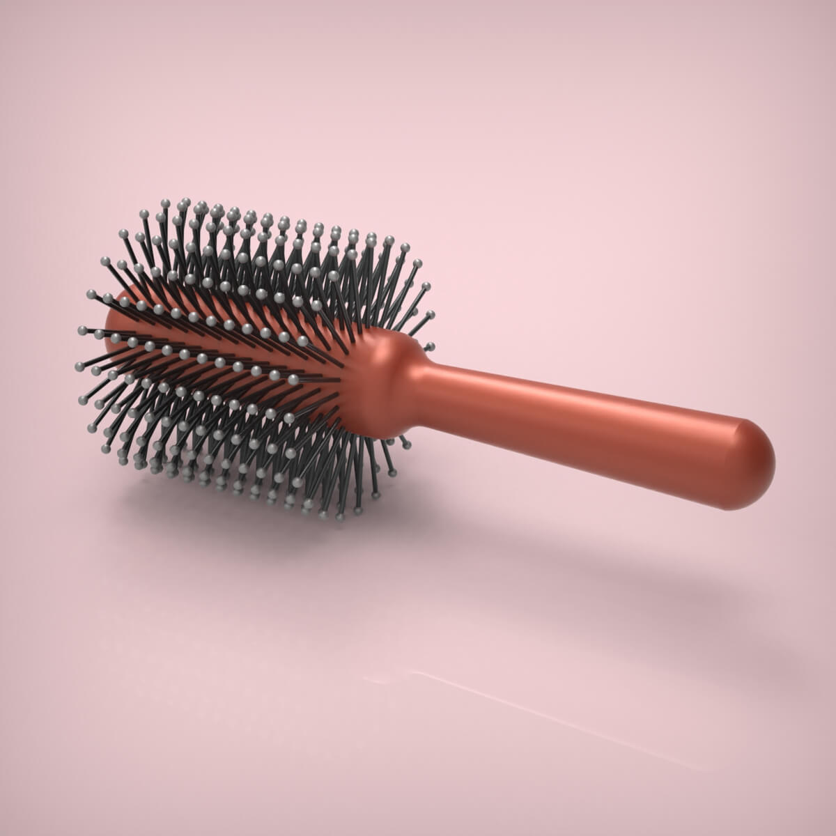 Printable Hair Brush - 3D Model by Furqan03
