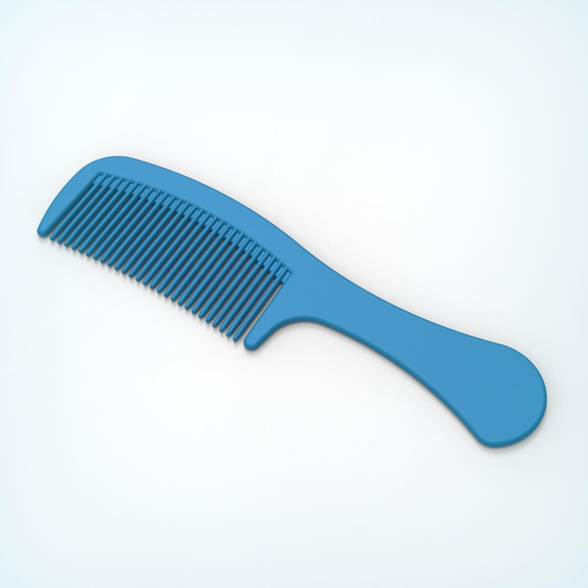 Printable Hair Comb - 3D Model by Furqan03