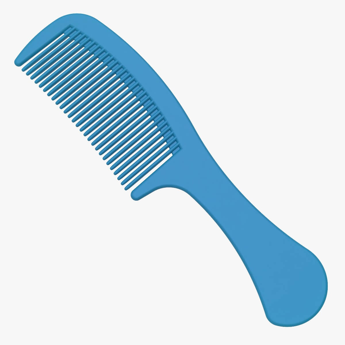 Printable Hair Comb - 3D Model by Furqan03