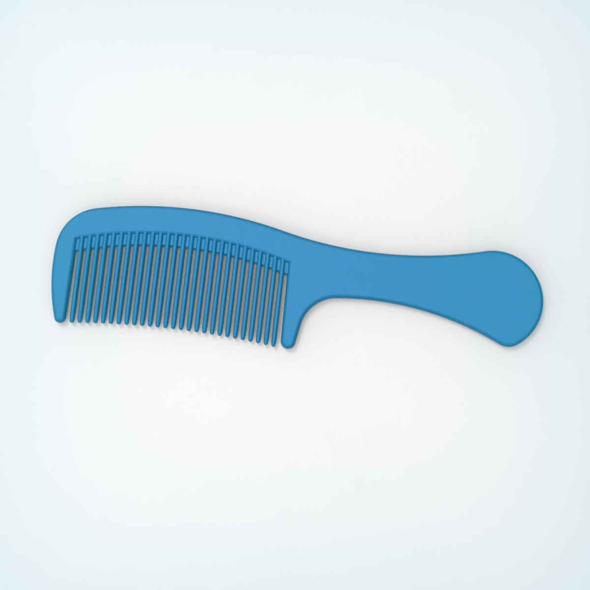 Printable Hair Comb - 3D Model by Furqan03