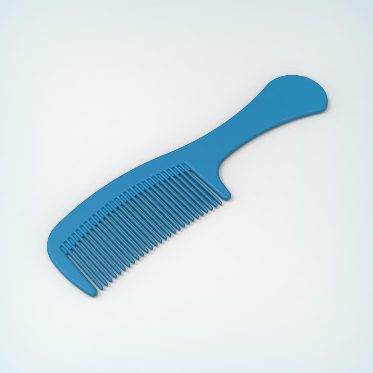 Printable Hair Comb - 3D Model by Furqan03