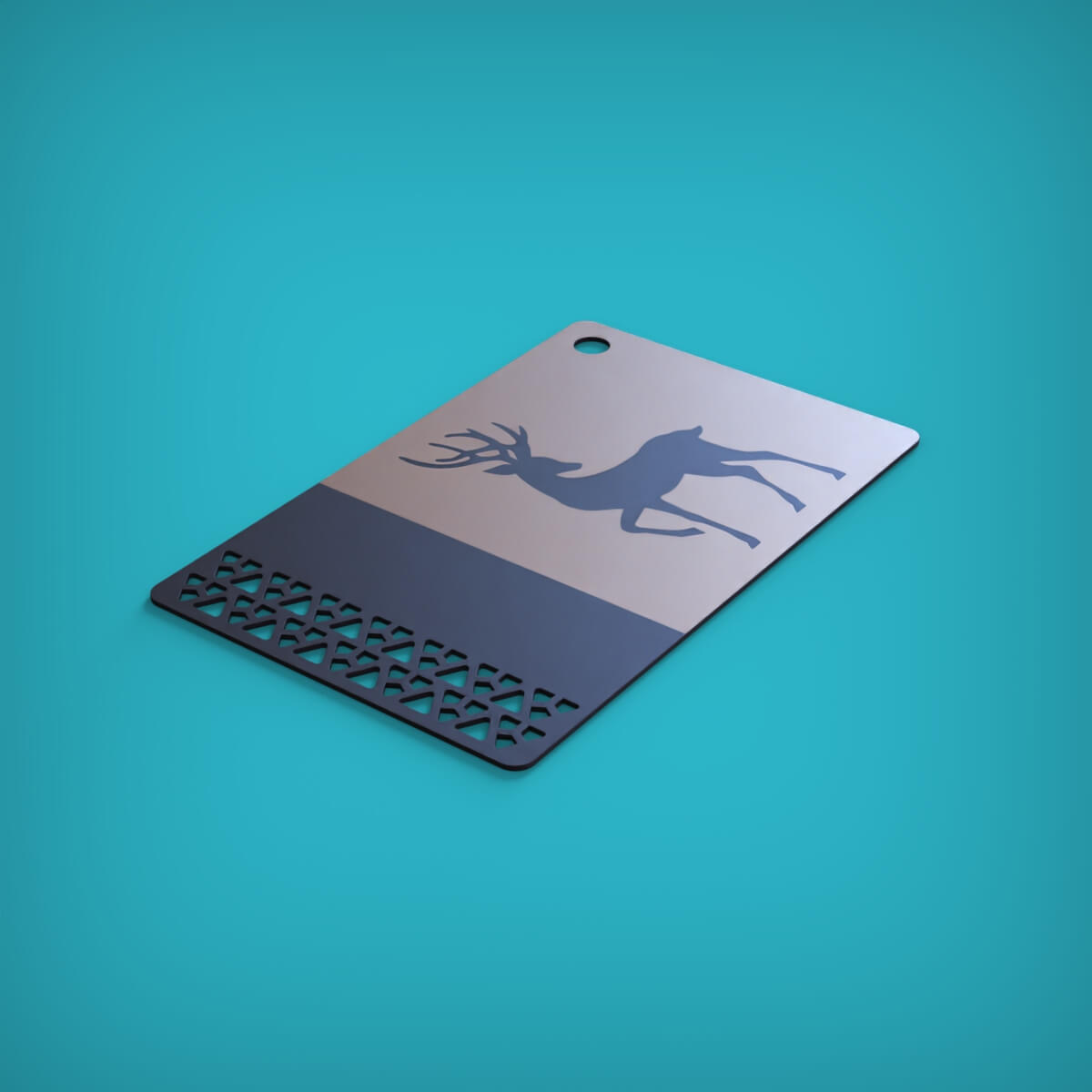 Printable Reindeer Key Chain - 3D Model by Furqan03