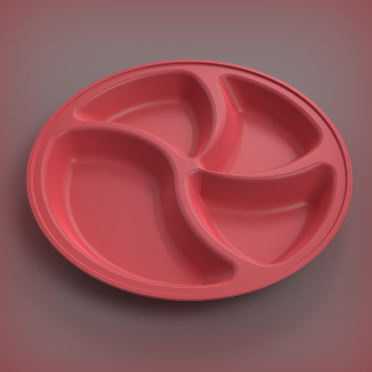 Printable Partition Plate - 3D Model by Furqan03