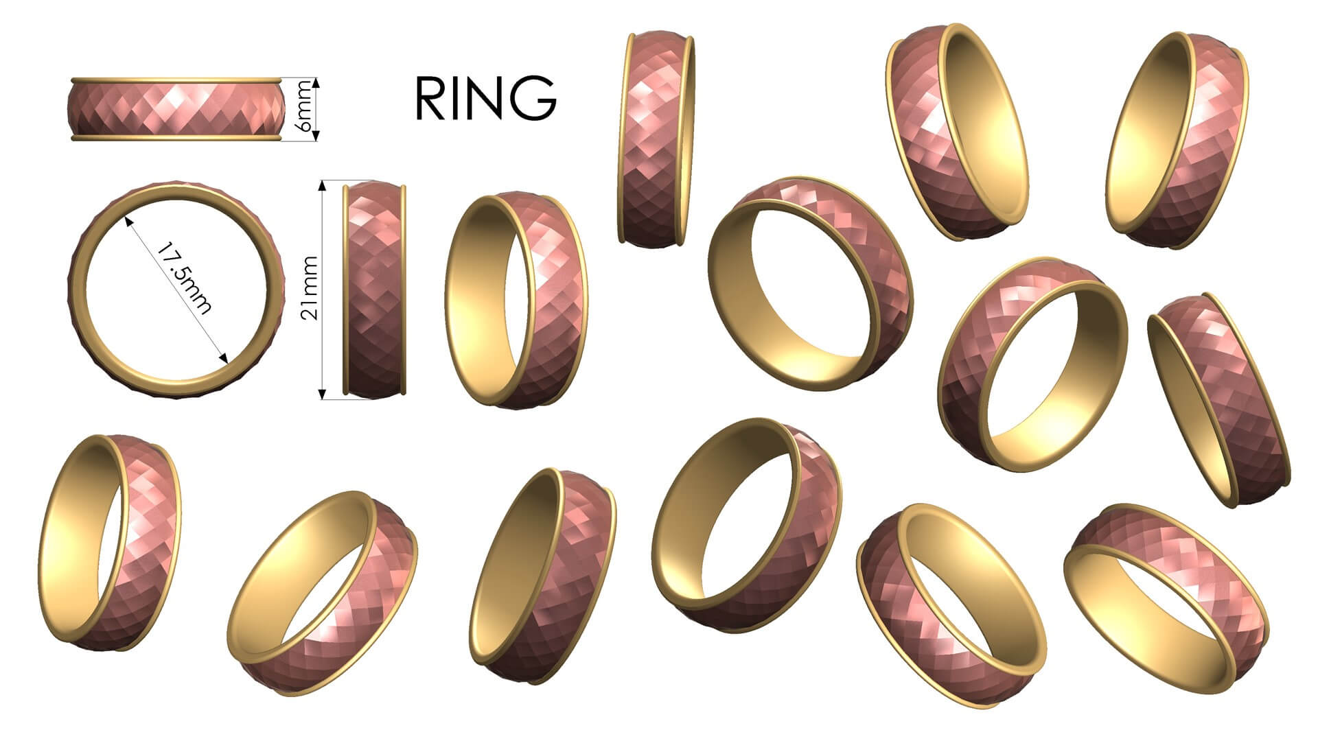 Jewelery Ring - 3D Model by Furqan03