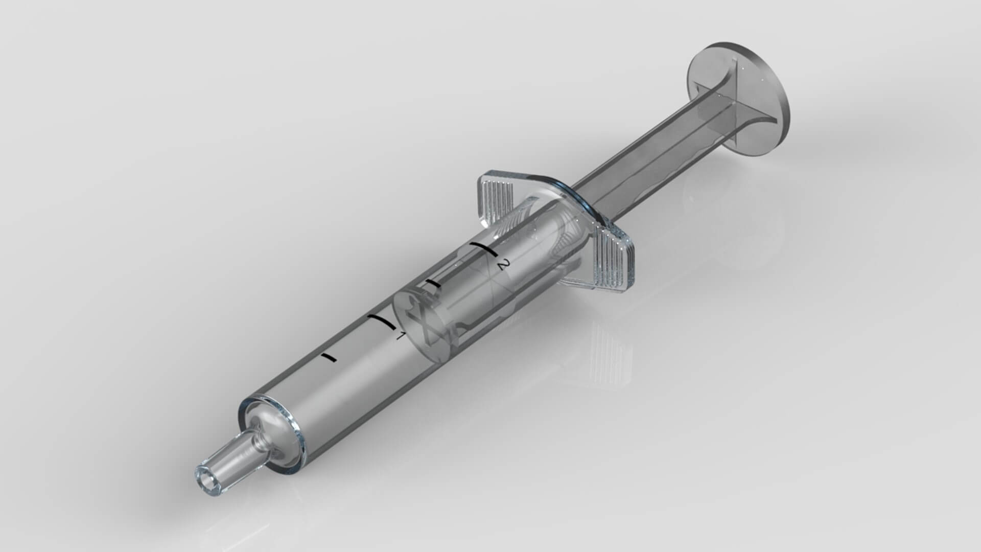Printable Syringe - 3D Print Model by Furqan03