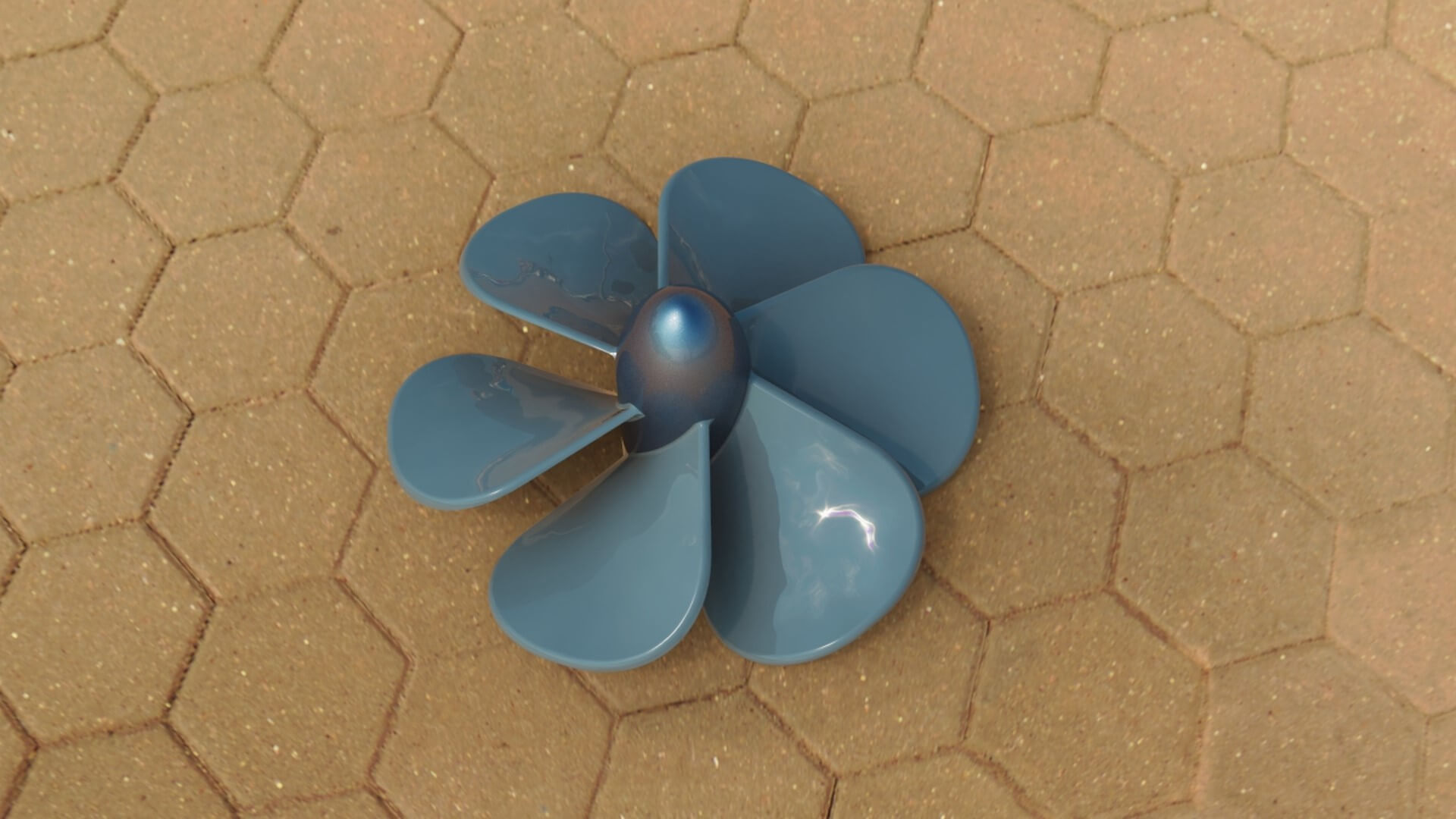 Six Blade Propellor - 3D Model by Furqan03
