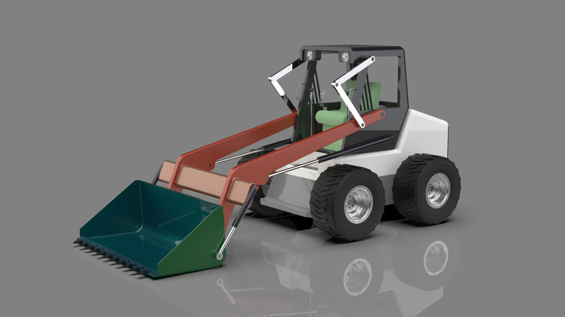 Skid Steer Front Loader - 3D Model by Furqan03