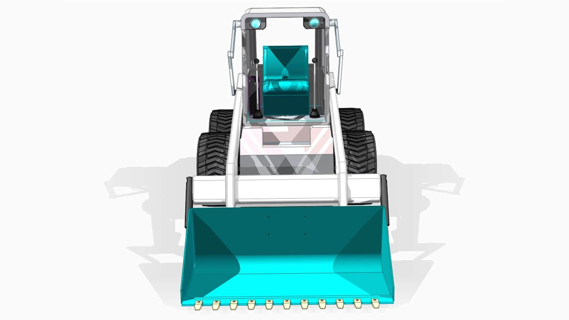 Skid Steer Front Loader - 3D Model by Furqan03