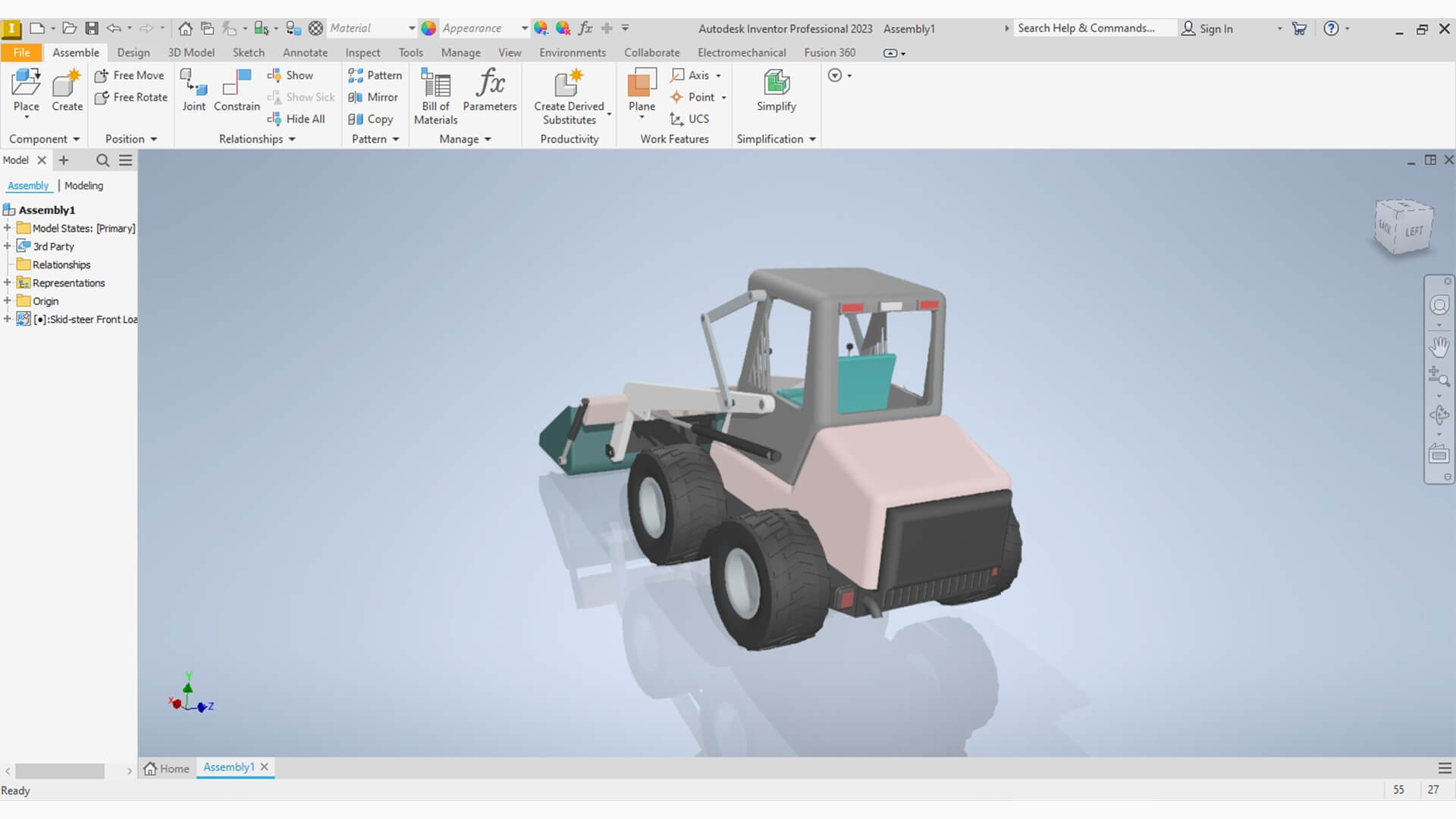 Skid Steer Front Loader - 3D Model by Furqan03