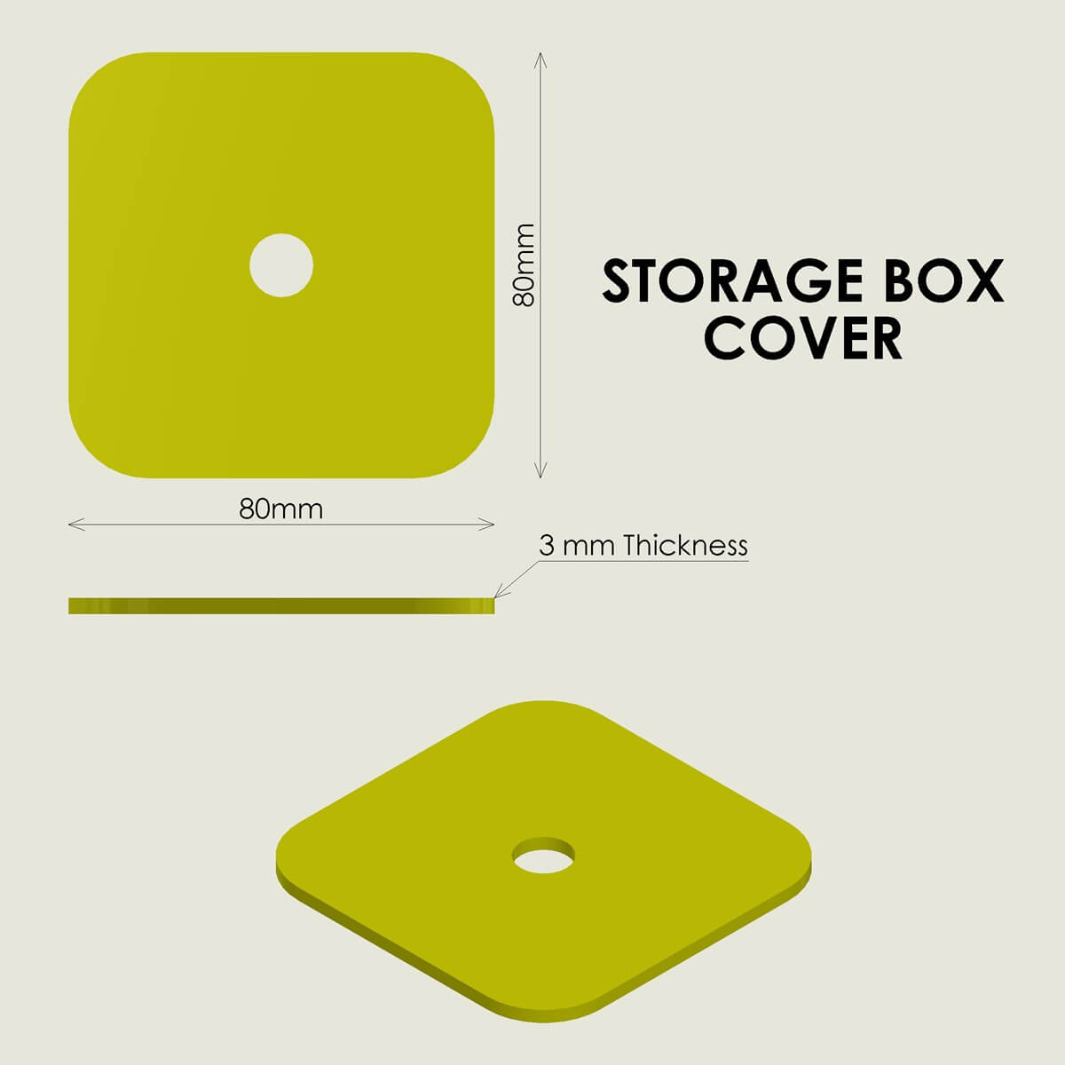 Printable Storage Box - 3D Model by Furqan03