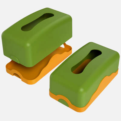 Printable Tissue Box - 3D Model by Furqan03