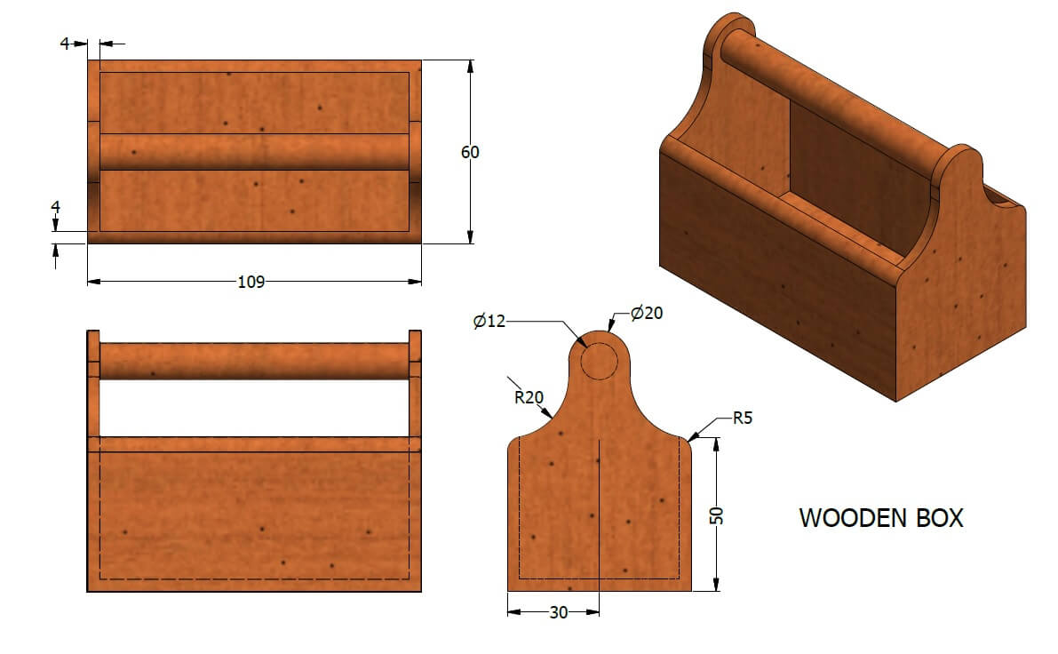 Tool Box With Handle - 3D Model by Furqan03