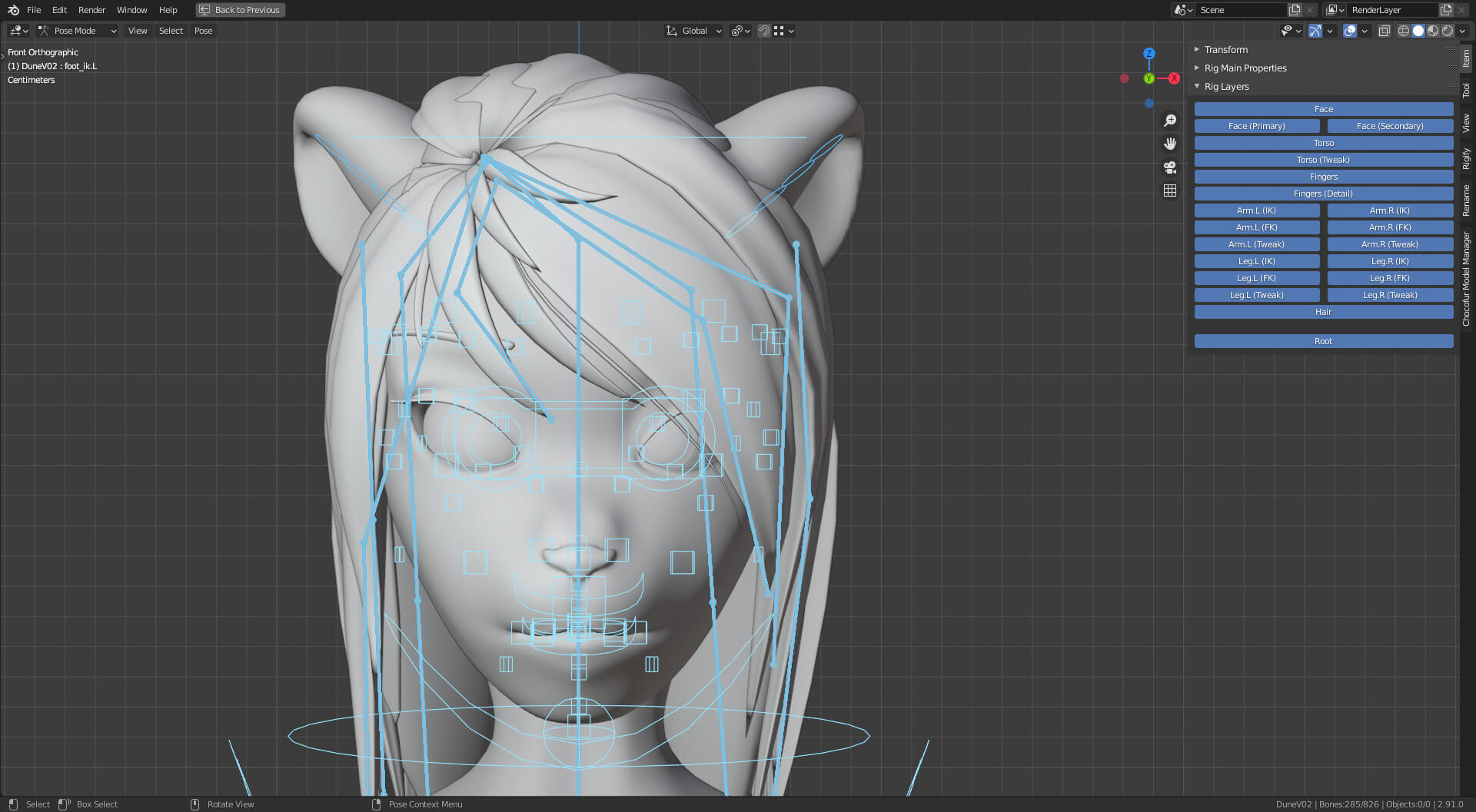 Dune V05.2 - Furry Free 3D Model by Furrygon