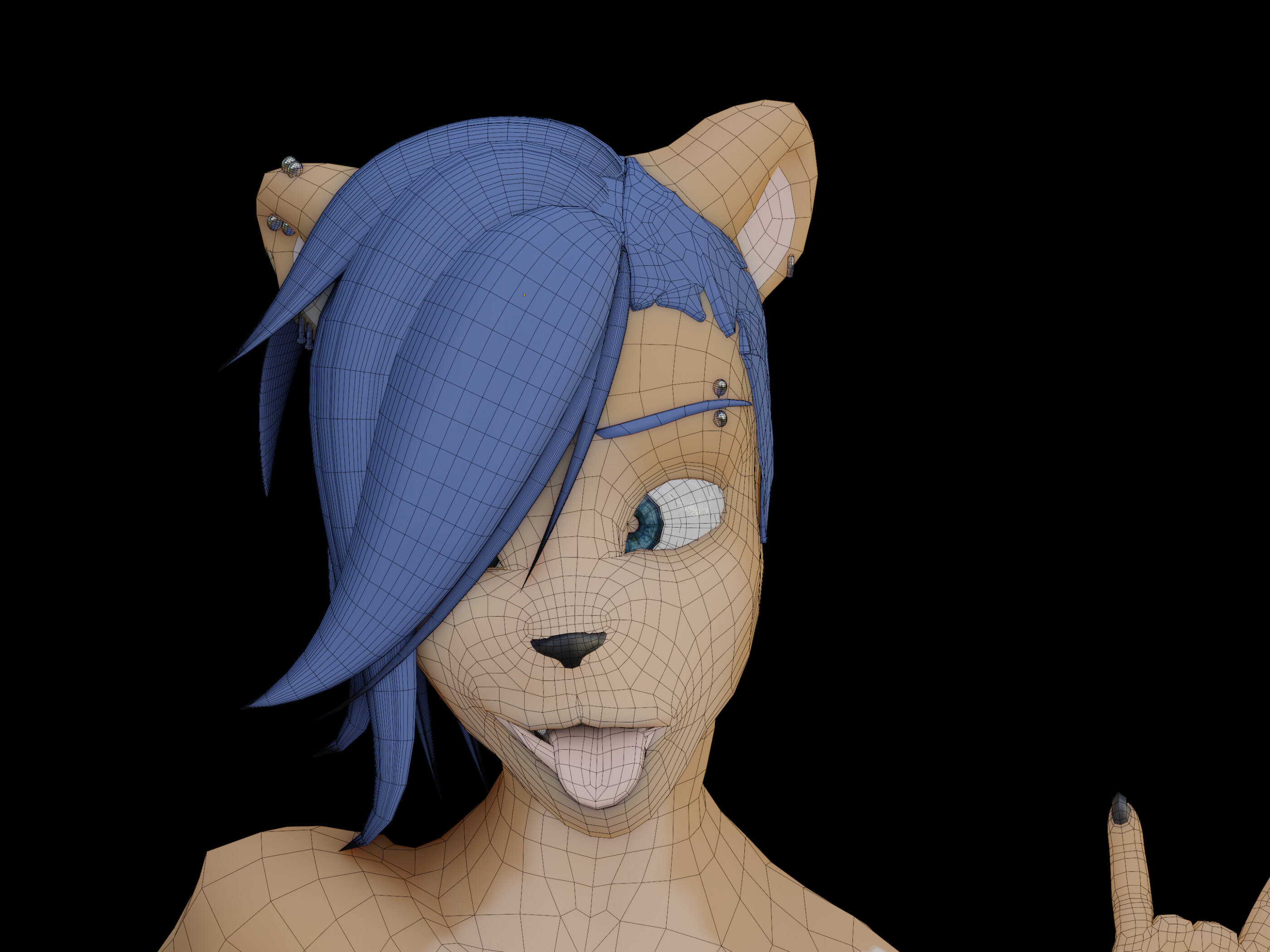 Sandy 3D Model V1 Fully Rigged by Furrygon
