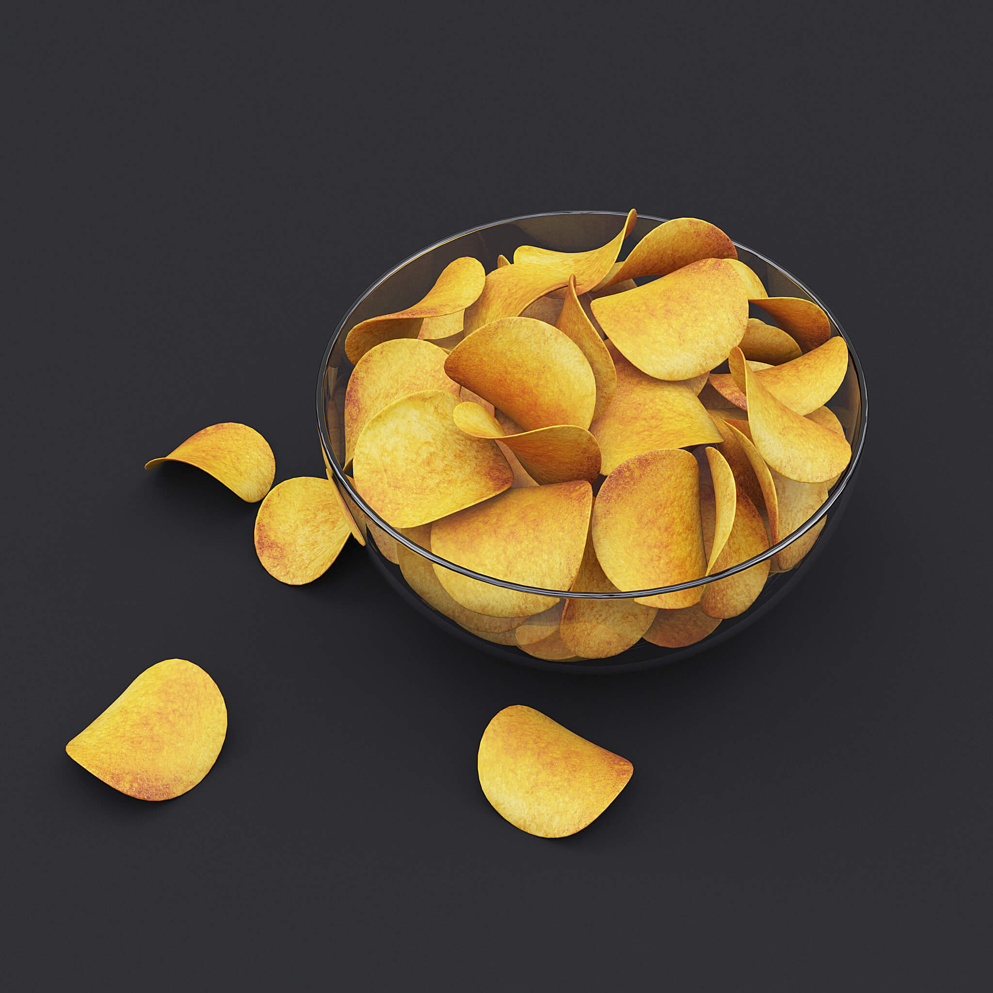 3D Potato Chips by fusemesh