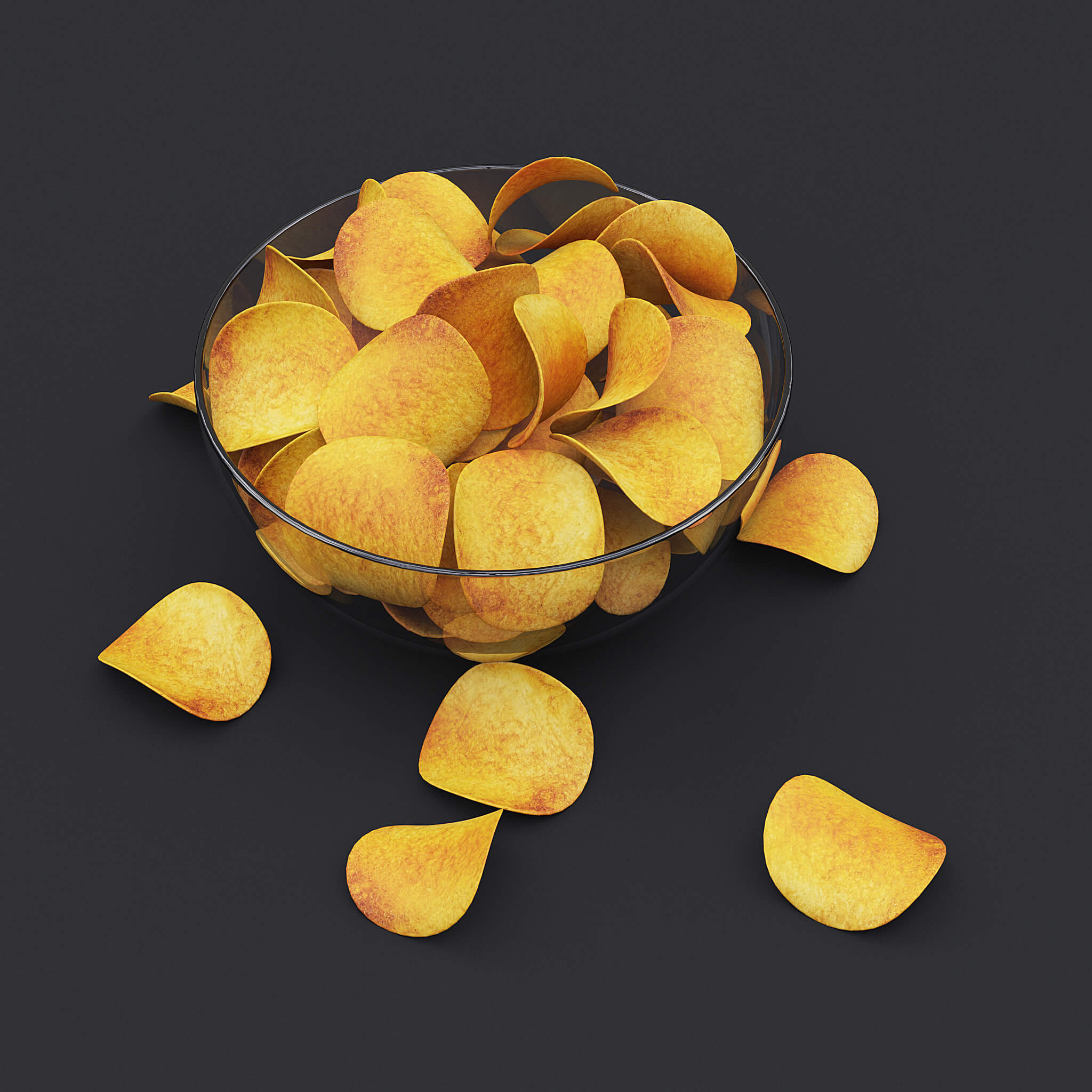 3D Potato Chips by fusemesh