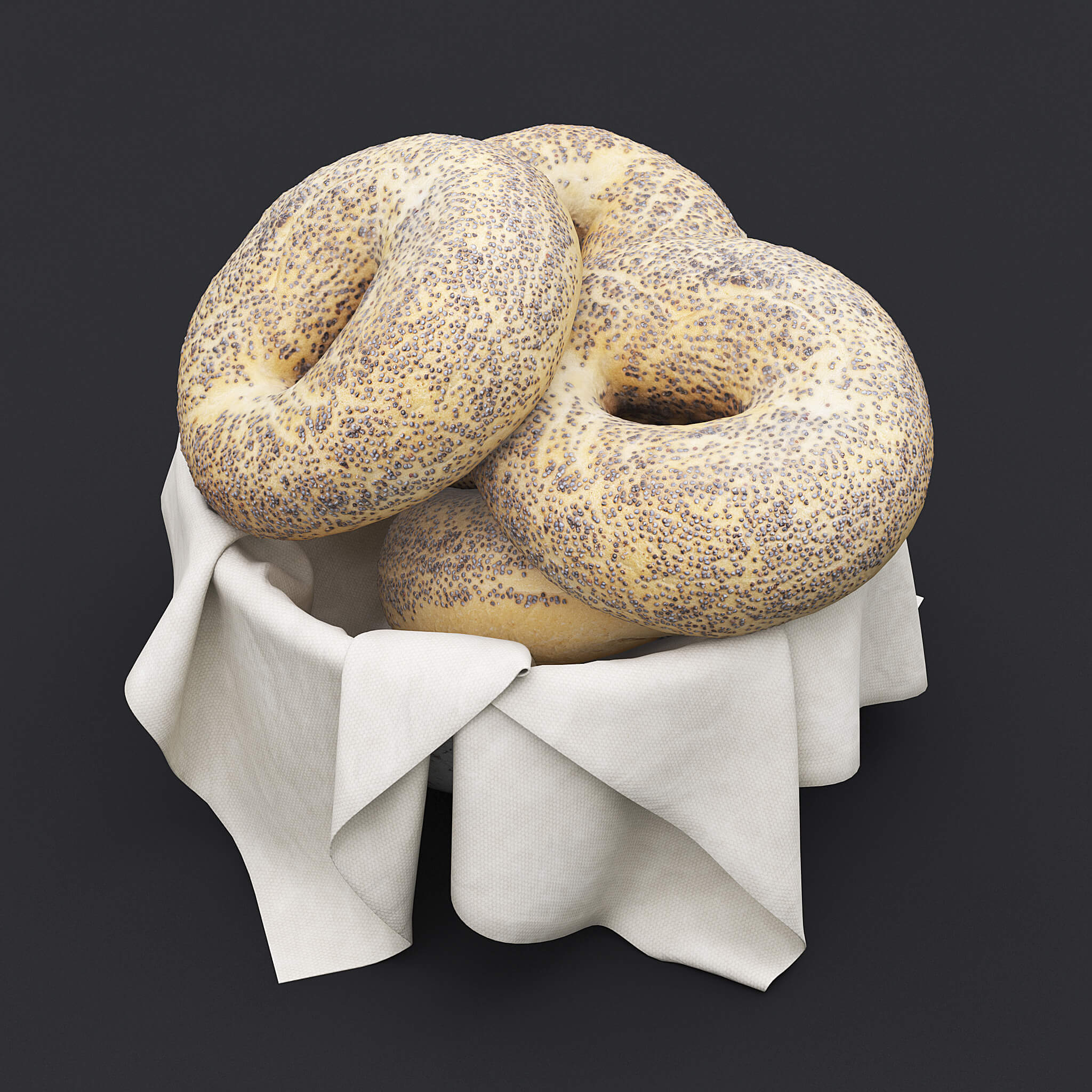 Bagel Bowl 3D Model by fusemesh