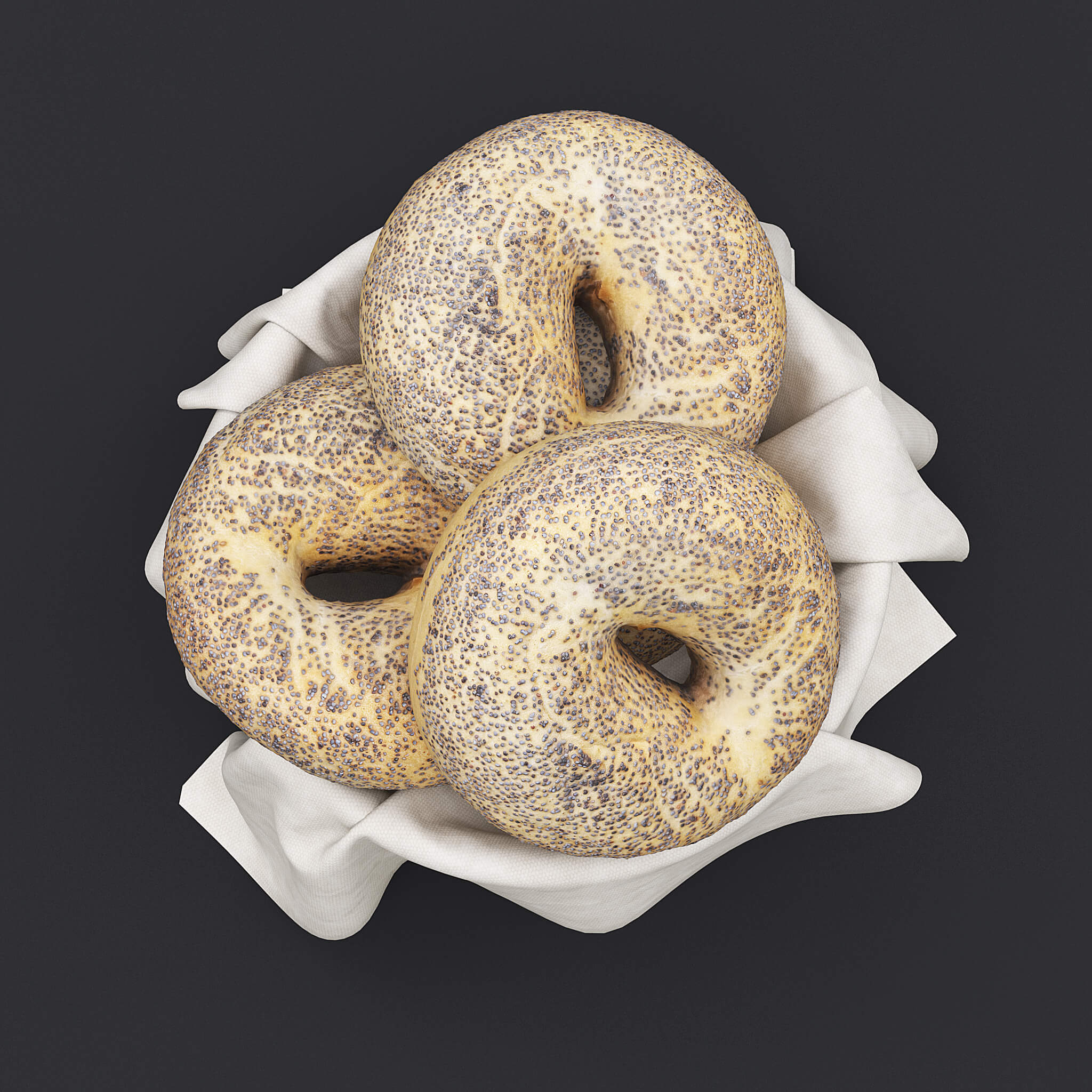 Bagel Bowl 3D Model by fusemesh