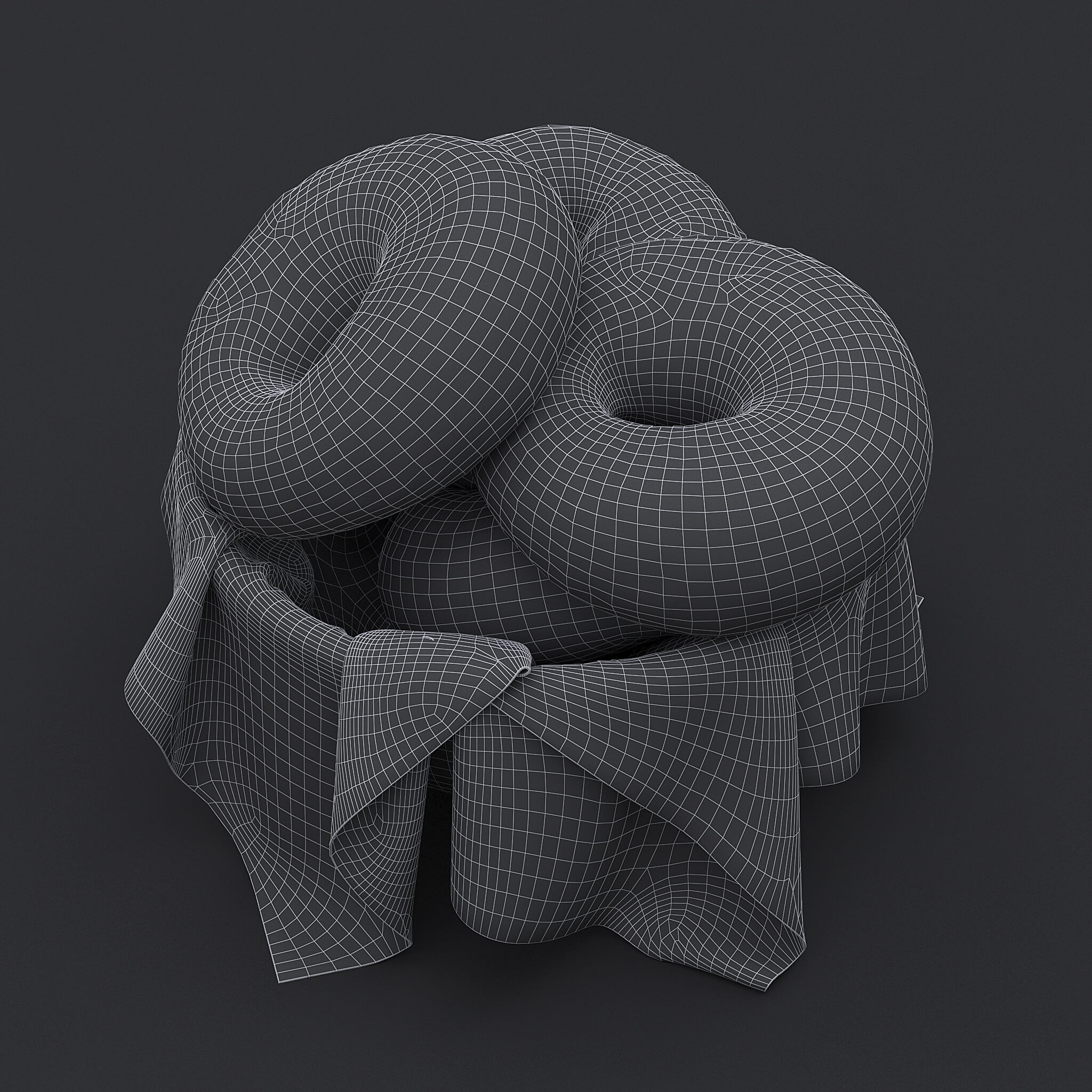 Bagel Bowl 3D Model by fusemesh