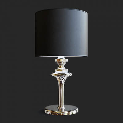Black Table Lamp III - 3D Model by fusemesh
