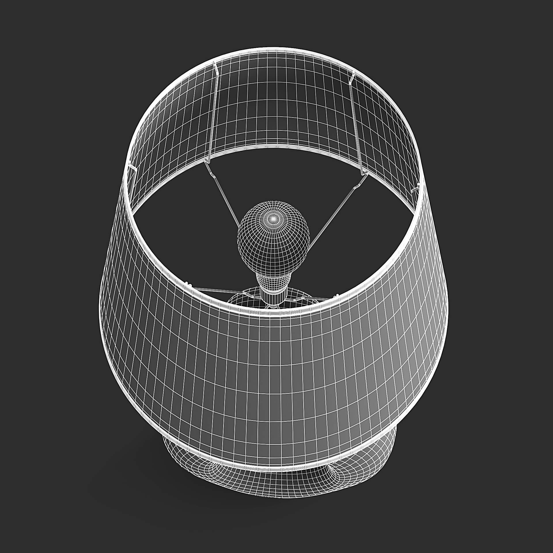 Black Table Lamp - 3D Model by fusemesh