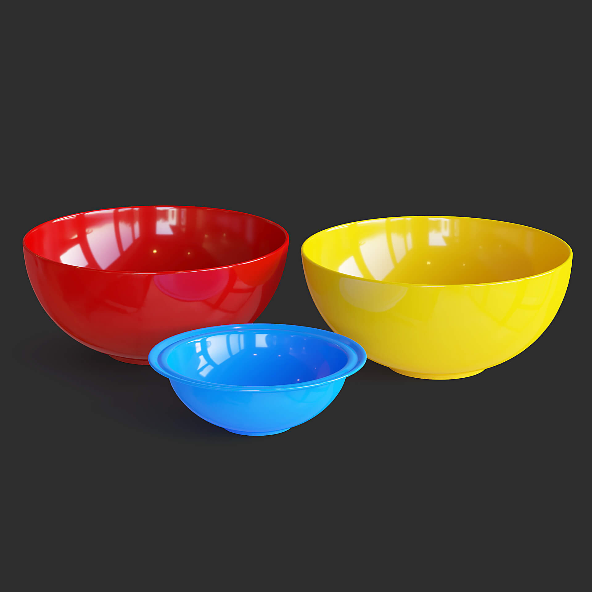 Bowls Bowls Bowls - 3D Model by fusemesh