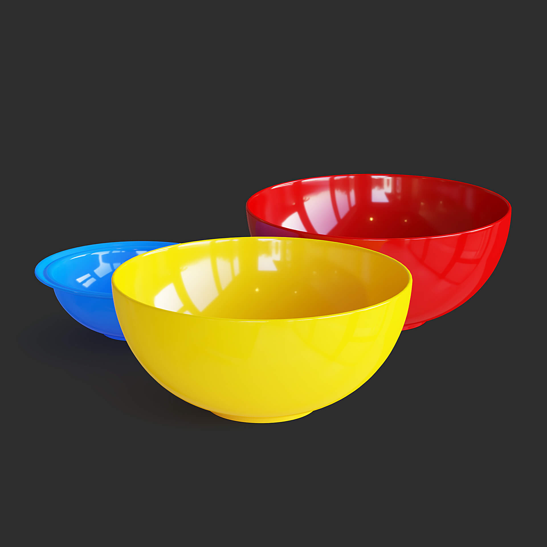 Bowls Bowls Bowls - 3D Model by fusemesh