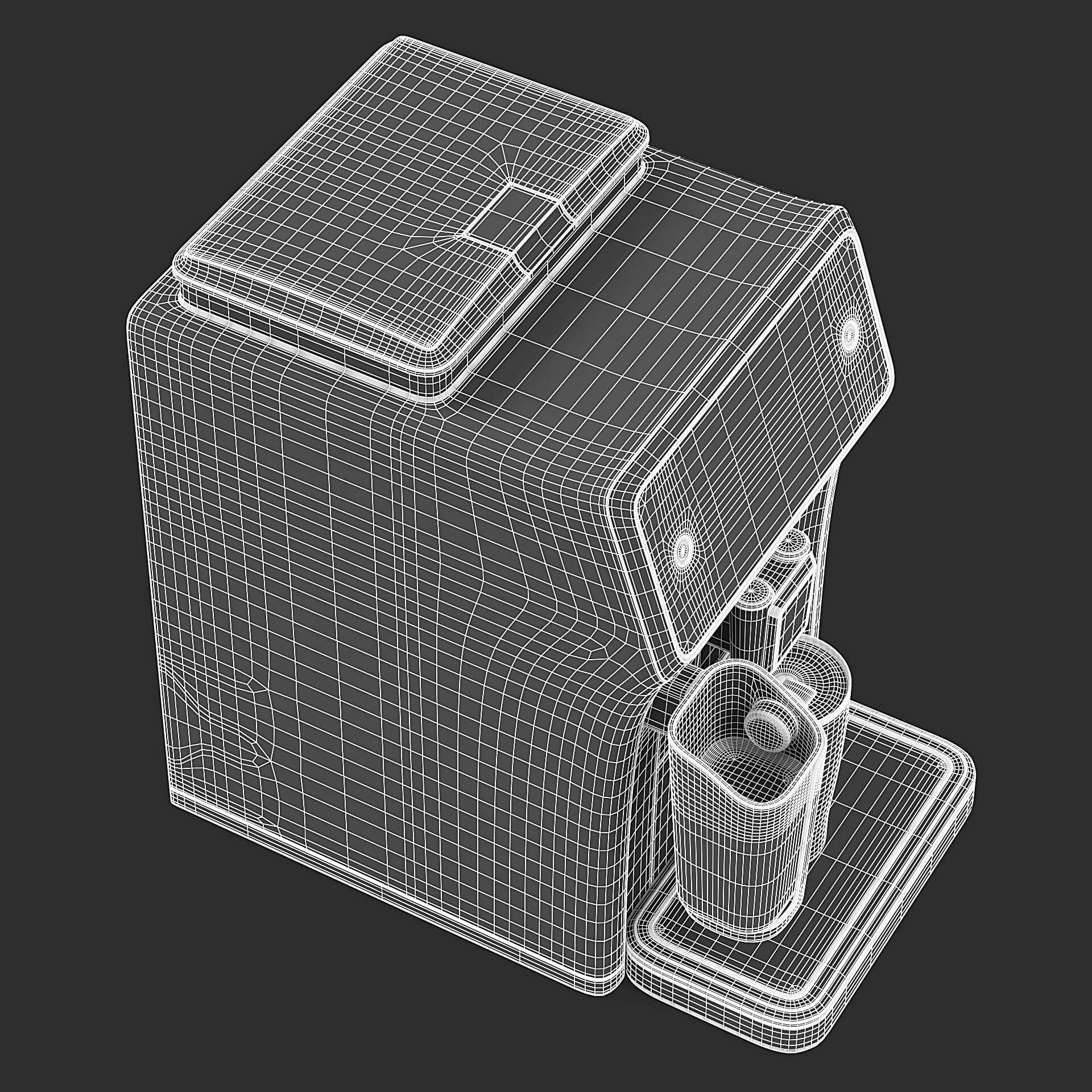Coffee Machine - 3D Model by fusemesh