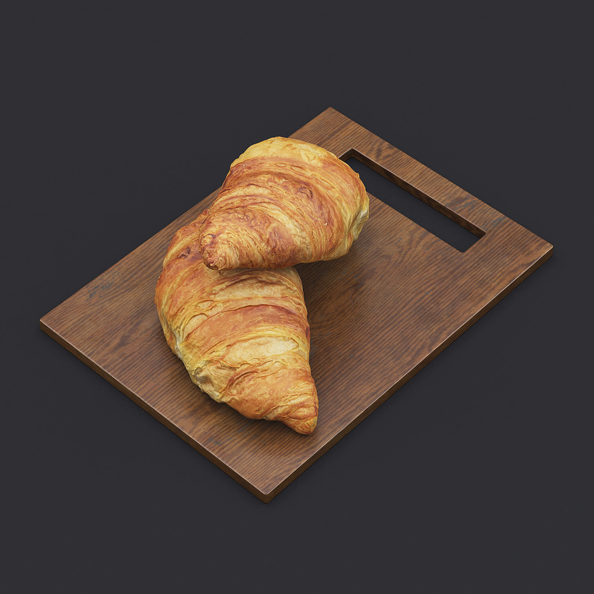Croissants - 3D Model by fusemesh