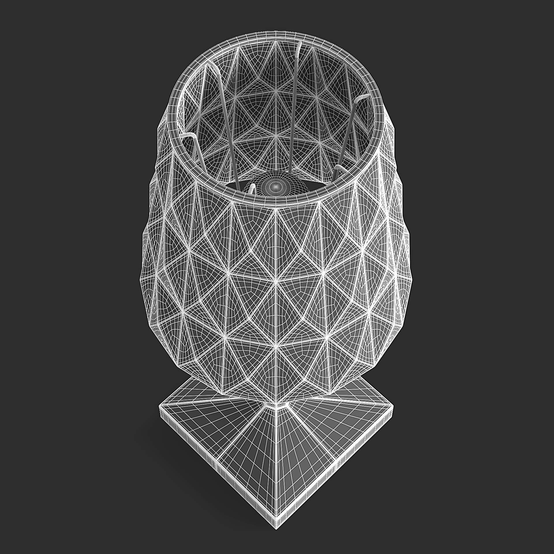 Crystal Table Lamp - 3D Model by fusemesh