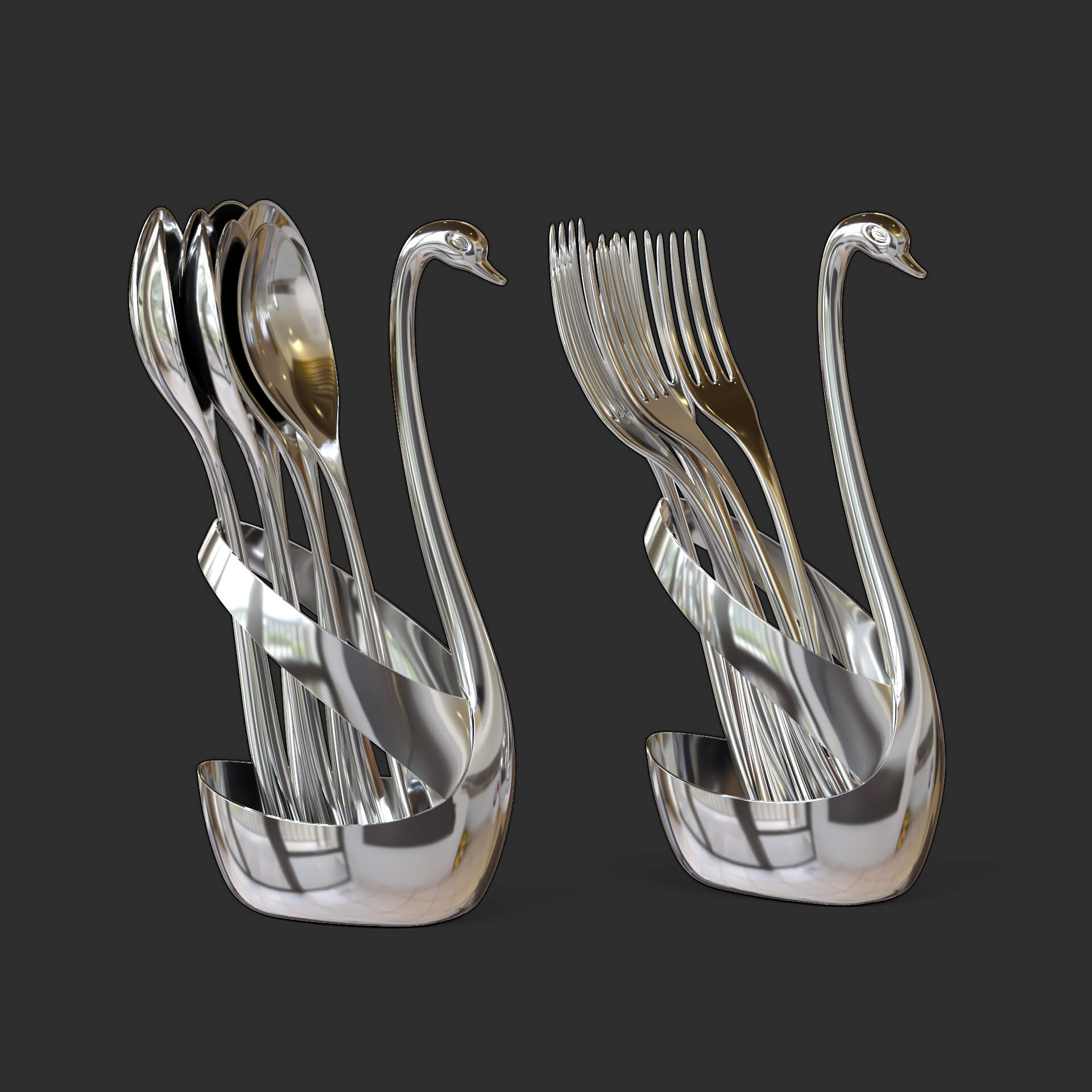 Cutlery Holder - 3D Model by fusemesh