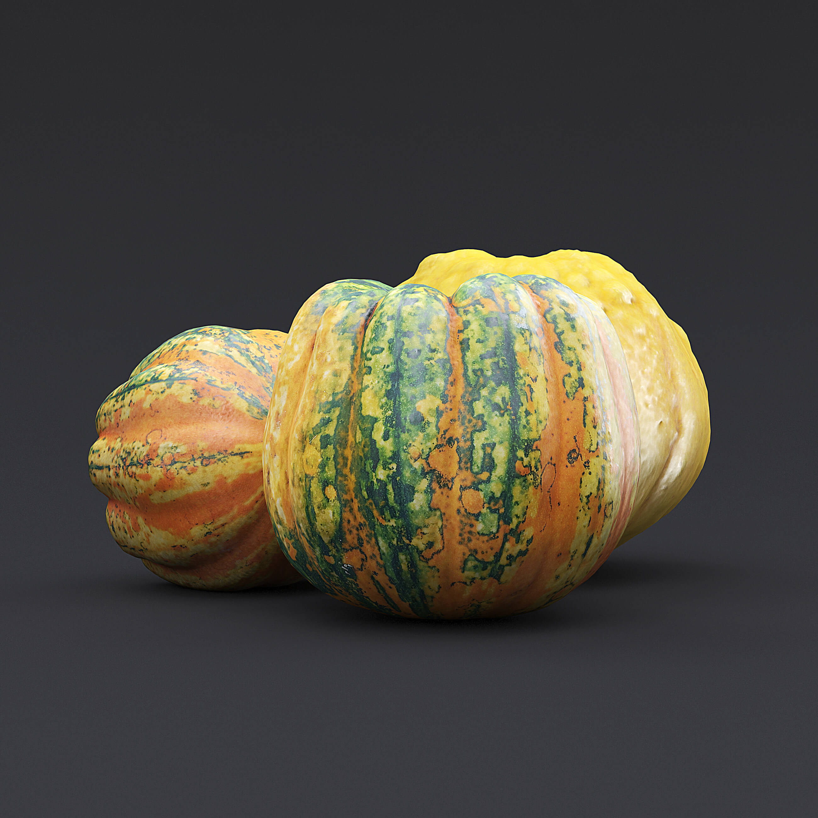 Decorative Pumpkins - 3D Model by fusemesh