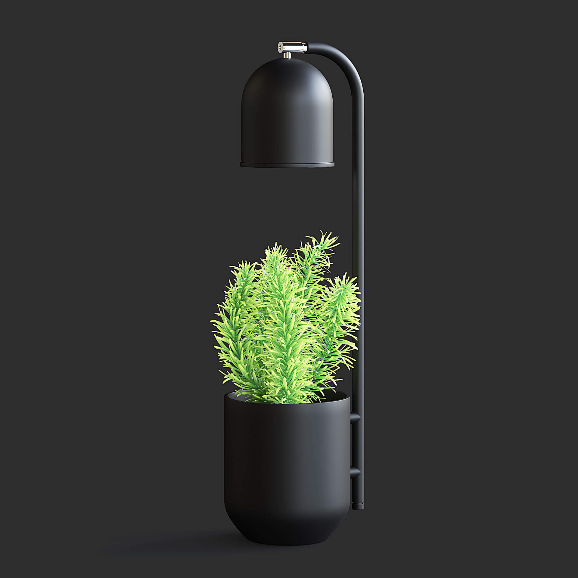 Desk Lamp With Plant - 3D Model by fusemesh