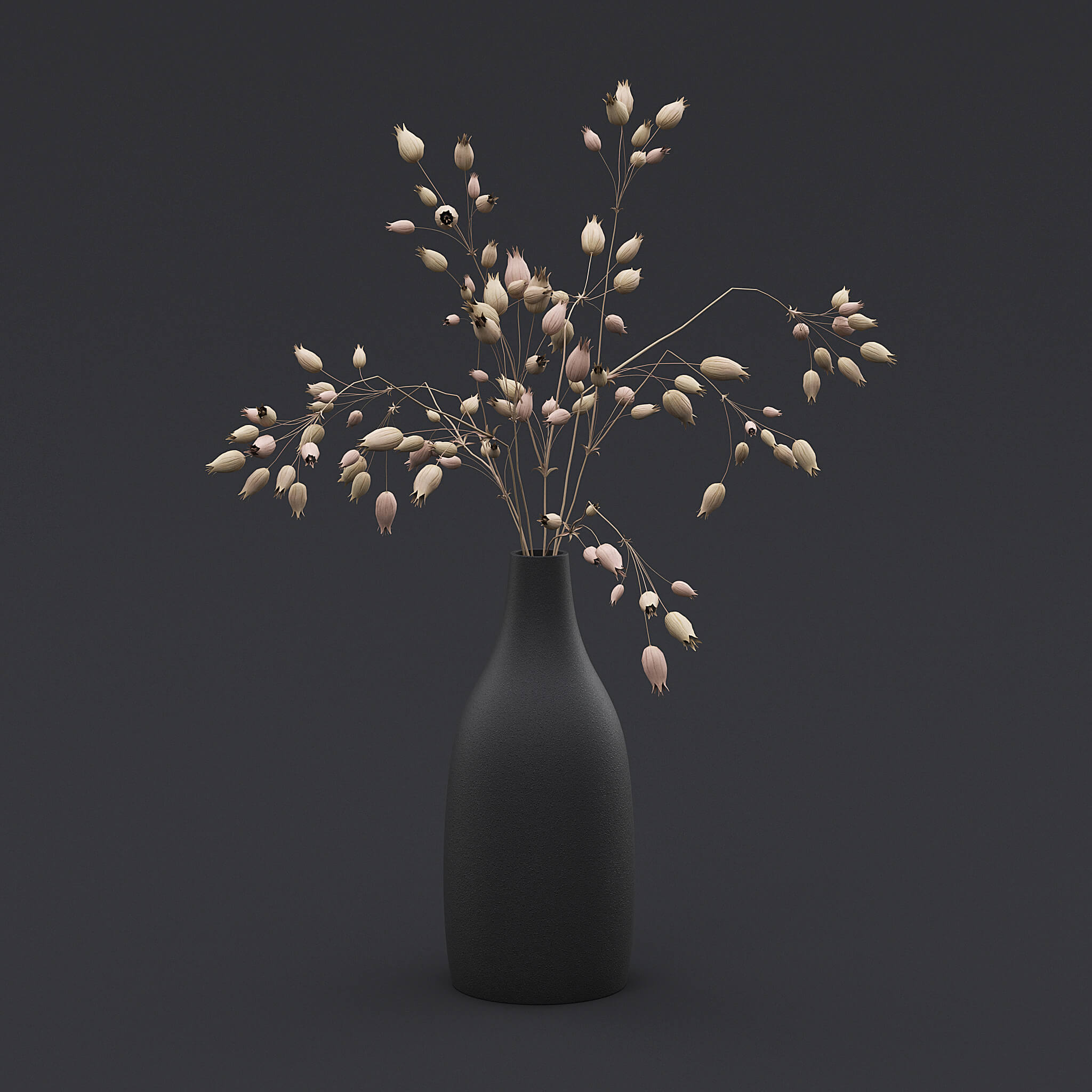 Dried Grass Flowers II - 3D Model by fusemesh