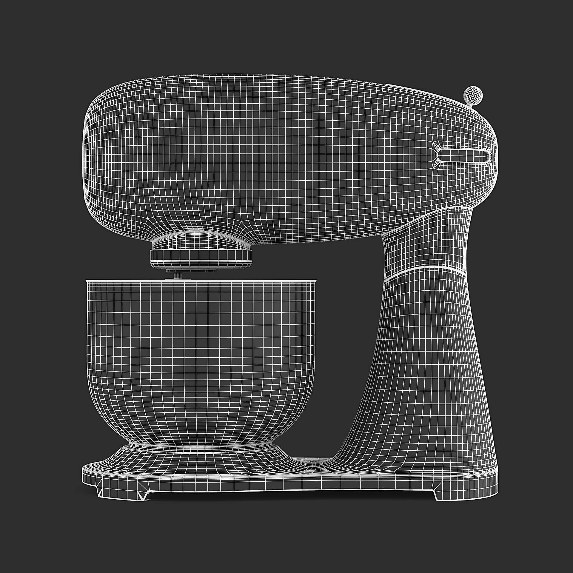 Food Processor Black - 3D Model by fusemesh