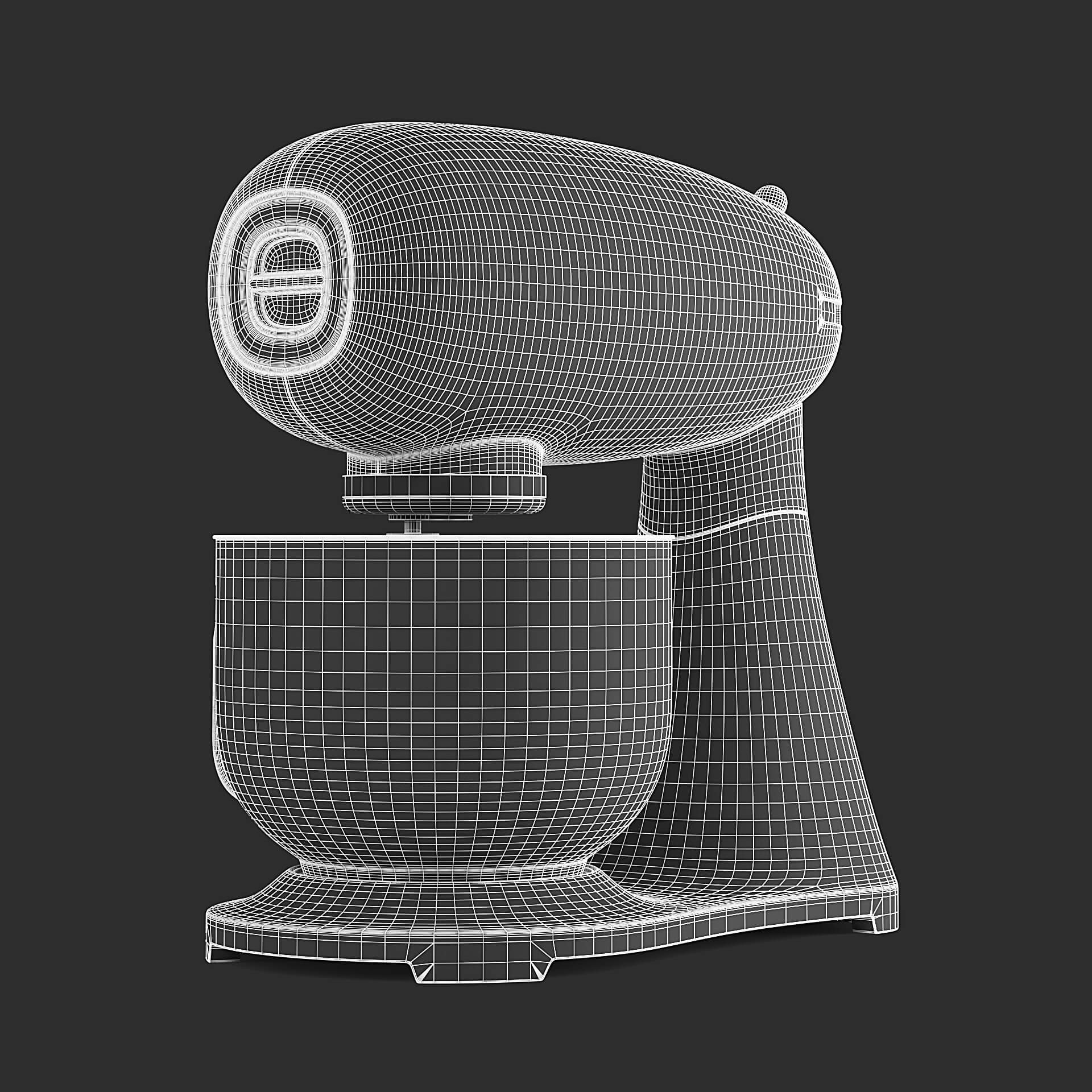 Food Processor Black - 3D Model by fusemesh