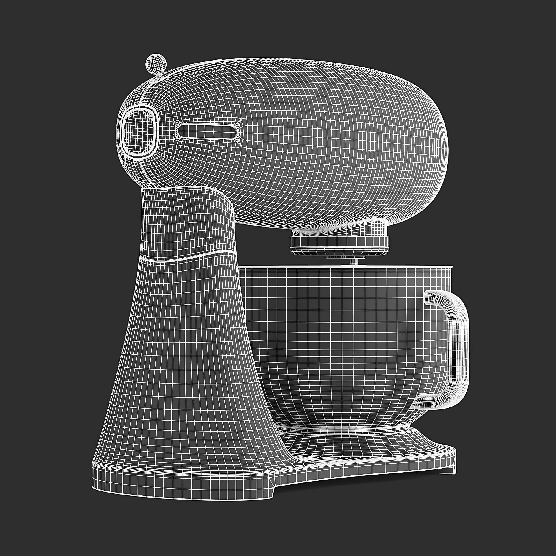 Food Processor Black - 3D Model by fusemesh