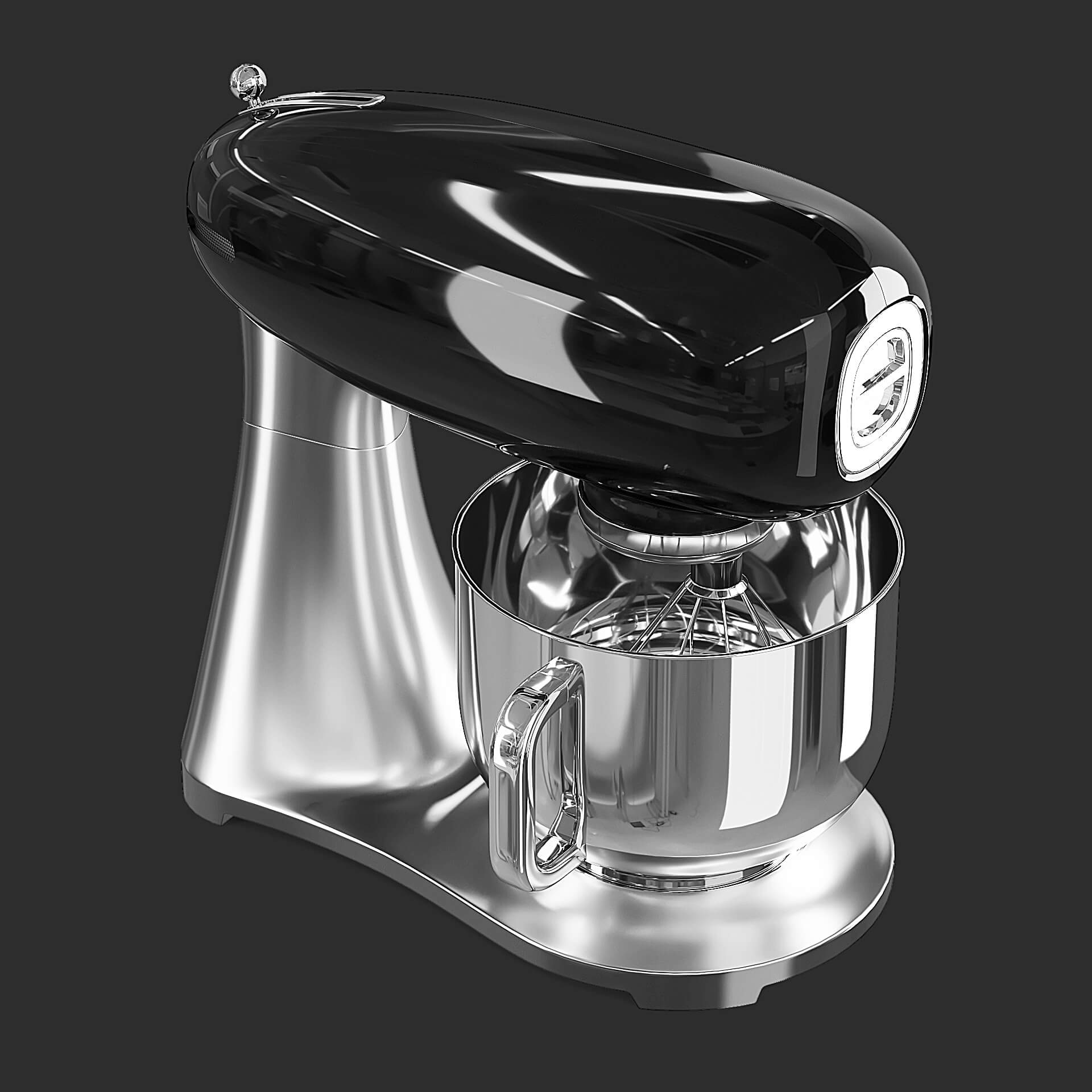 Food Processor Black - 3D Model by fusemesh