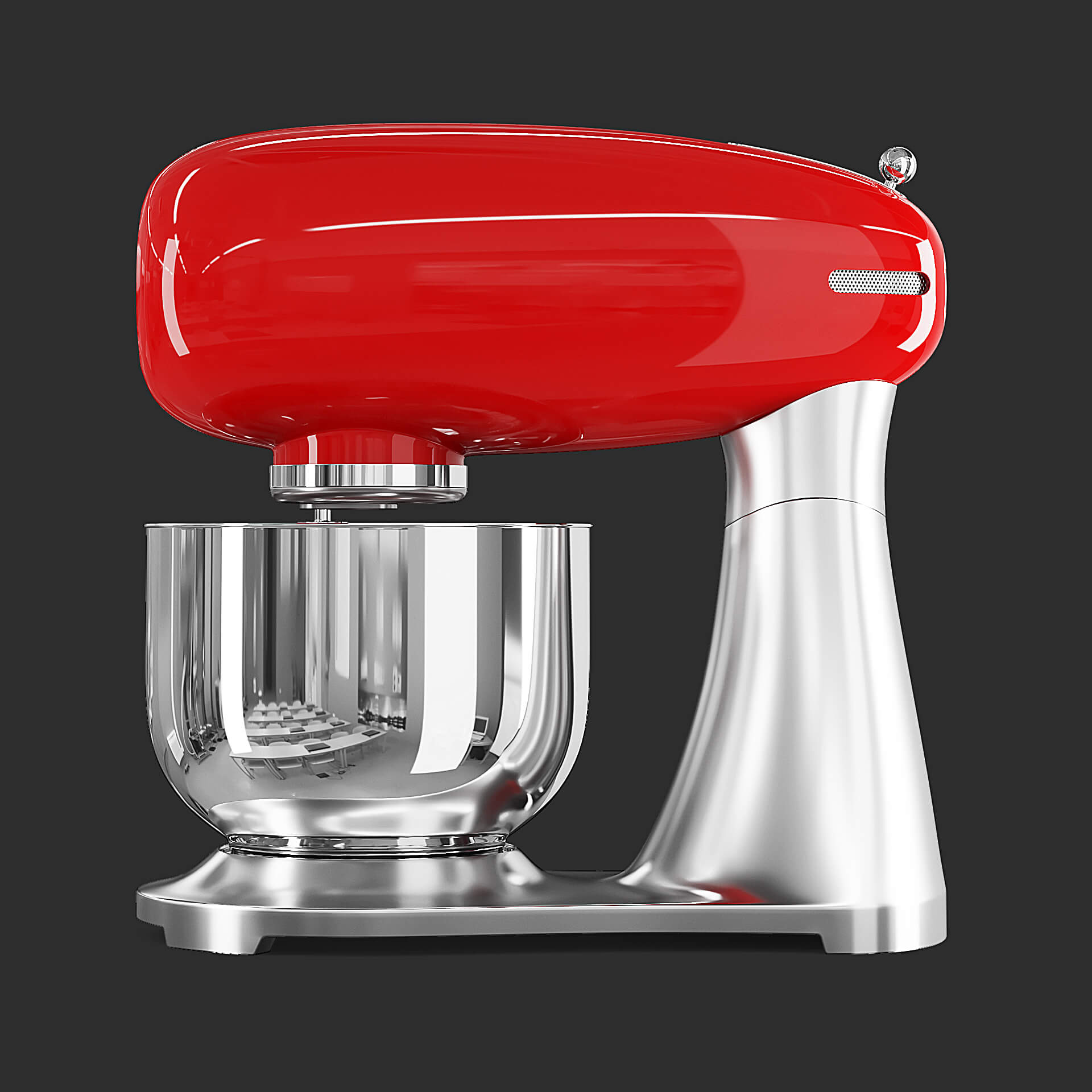 Food Processor Red - 3D Model by fusemesh