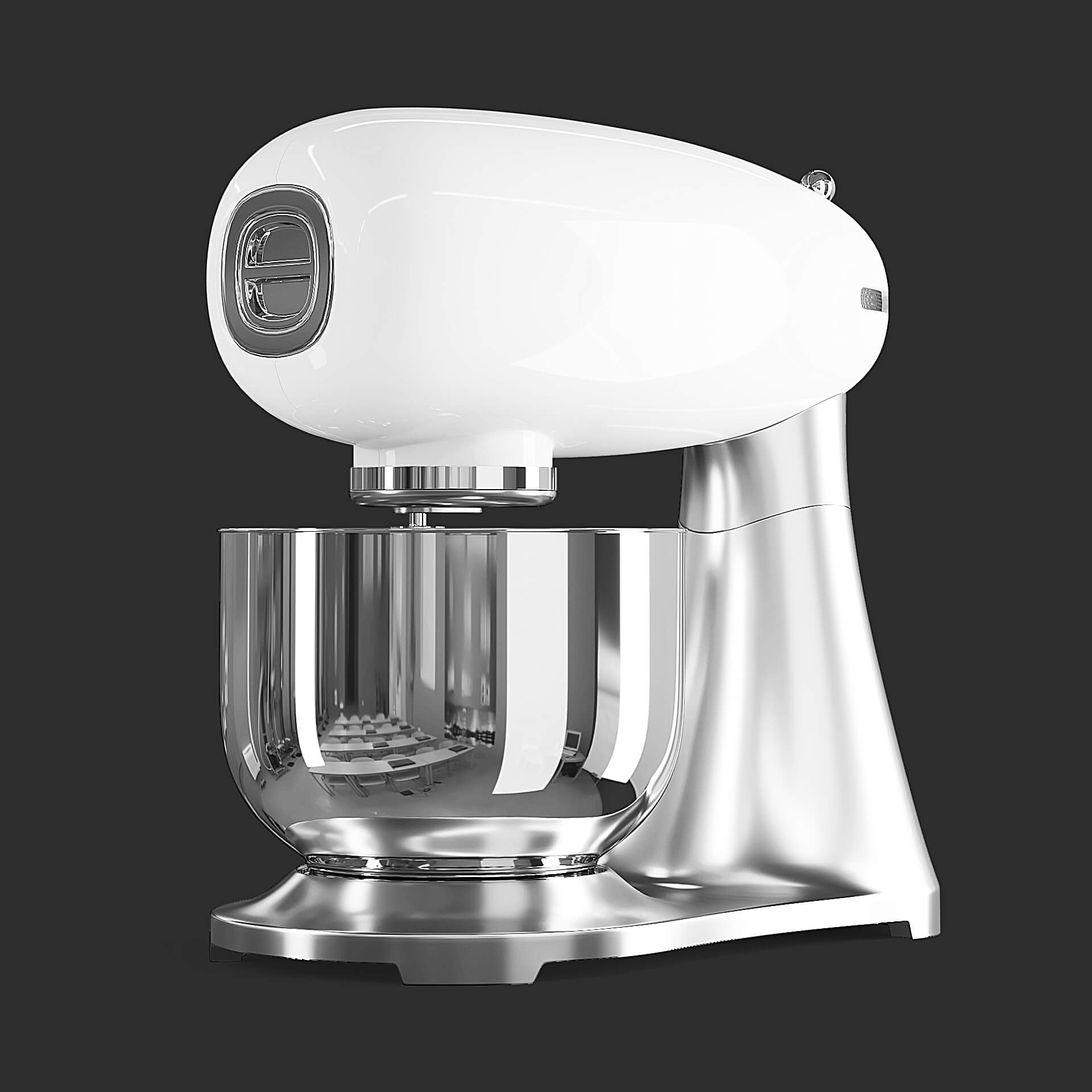 Food Processor White - 3D Model by fusemesh