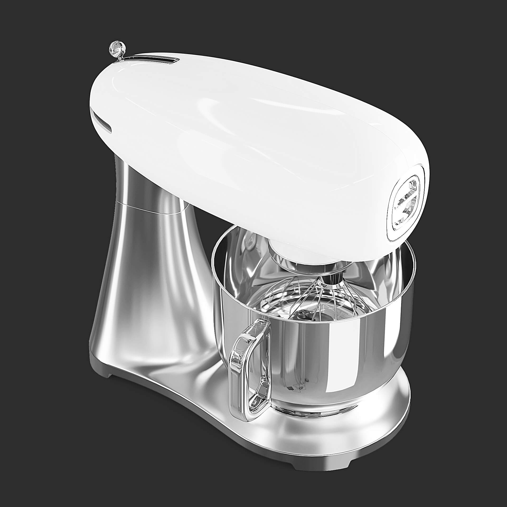 Food Processor White - 3D Model by fusemesh