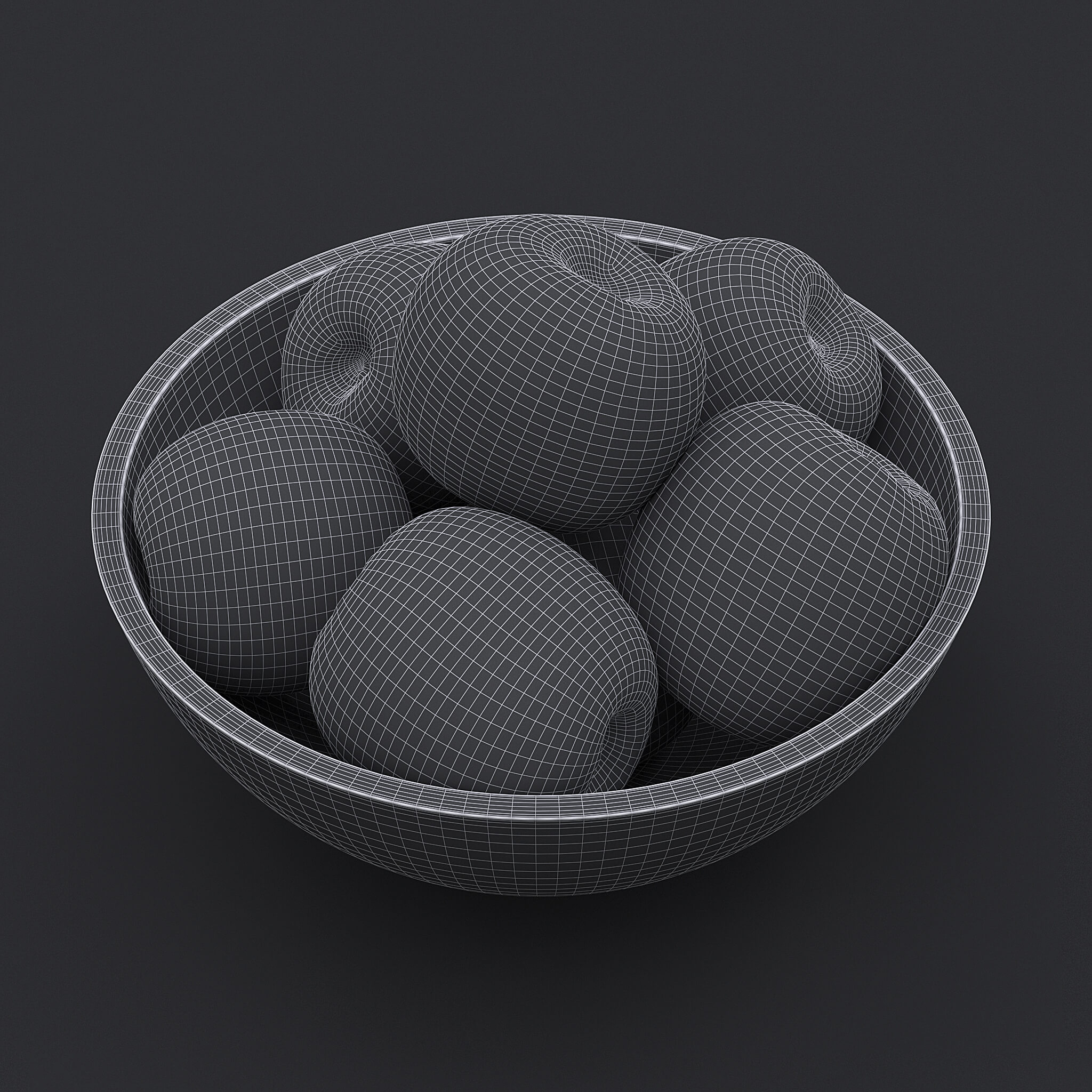Fruit Bowl V - 3D Model by fusemesh