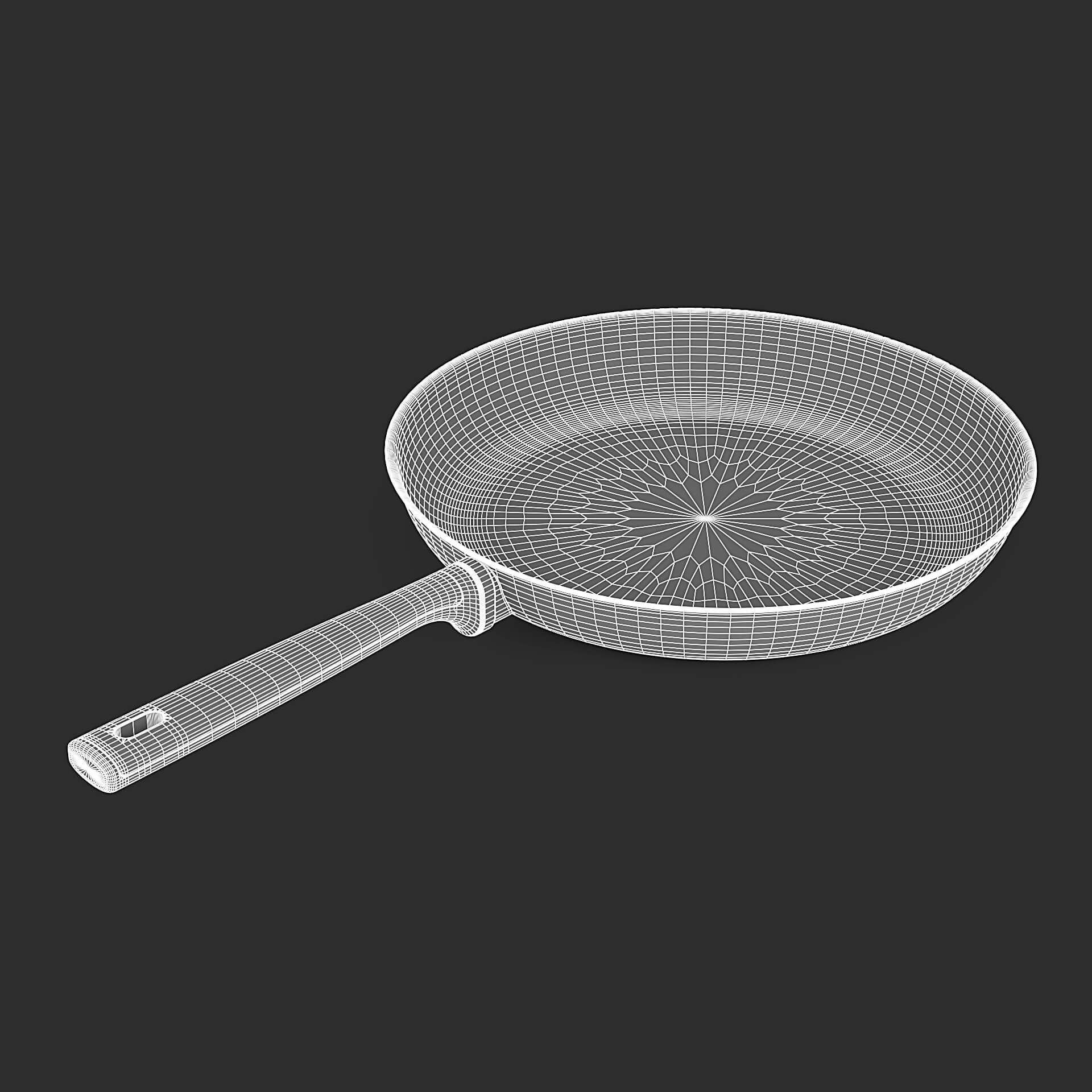 Frying Pan Frying Pan - 3D Model by fusemesh