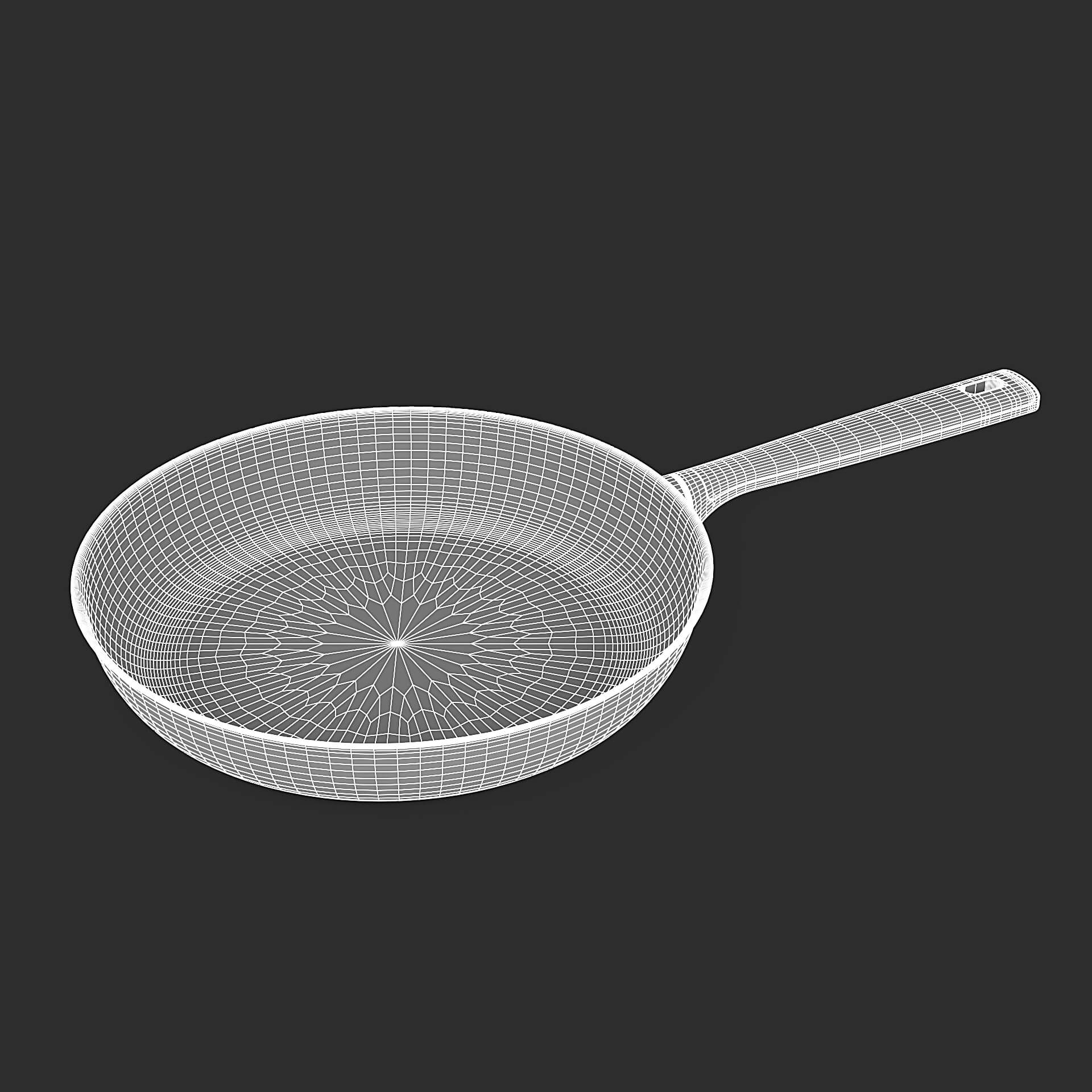 Frying Pan II - 3D Model by fusemesh