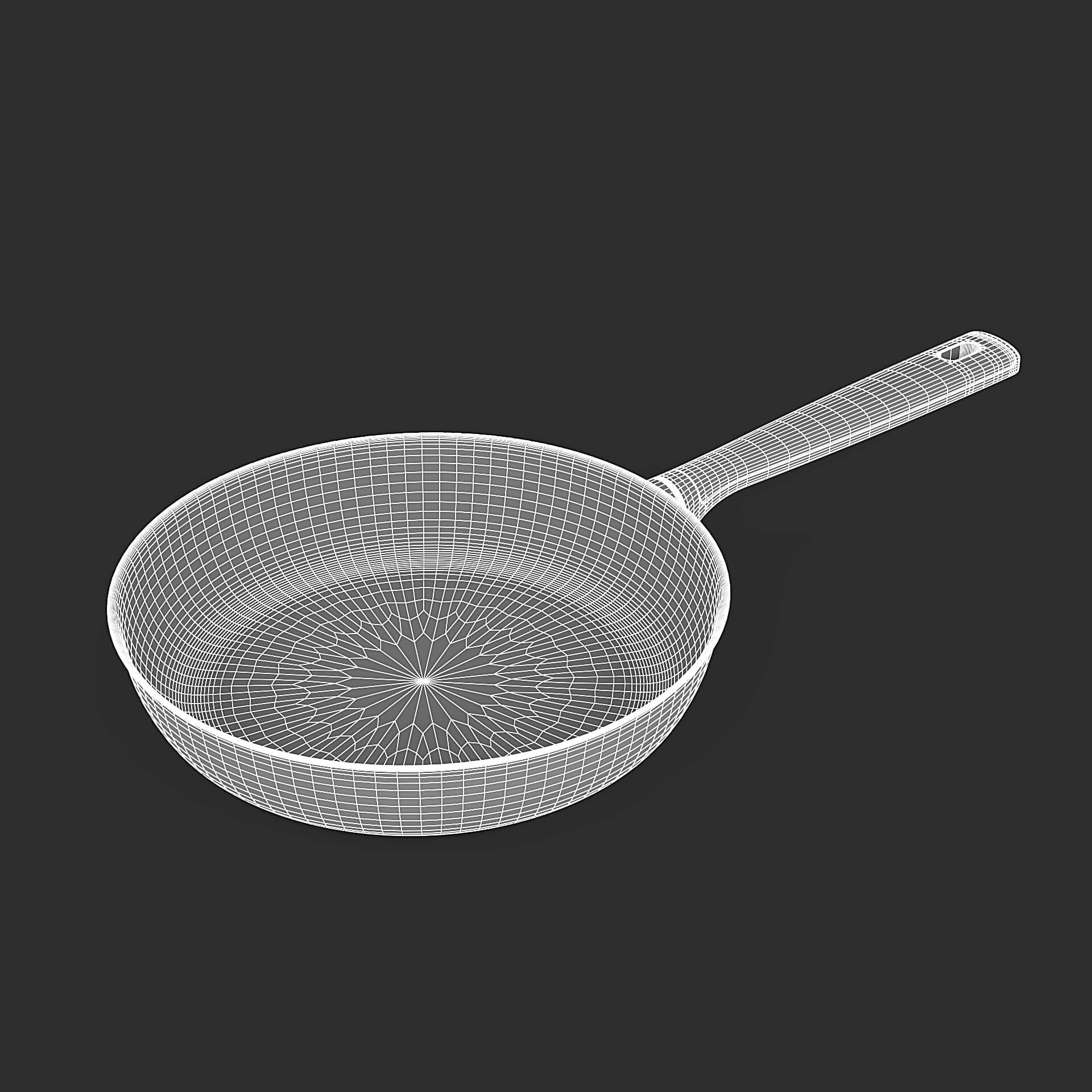 Frying Pan III - 3D Model by fusemesh