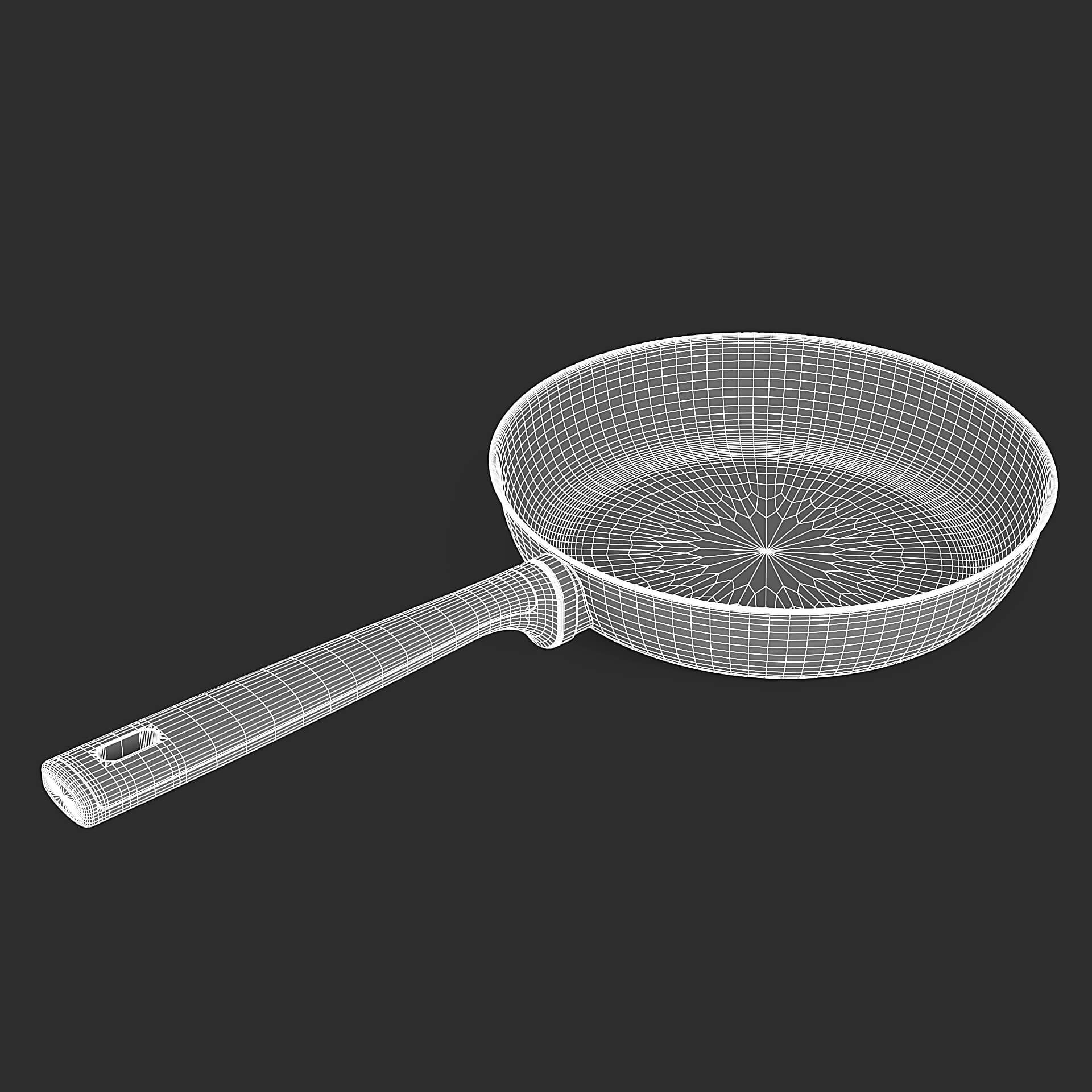 Frying Pan III - 3D Model by fusemesh