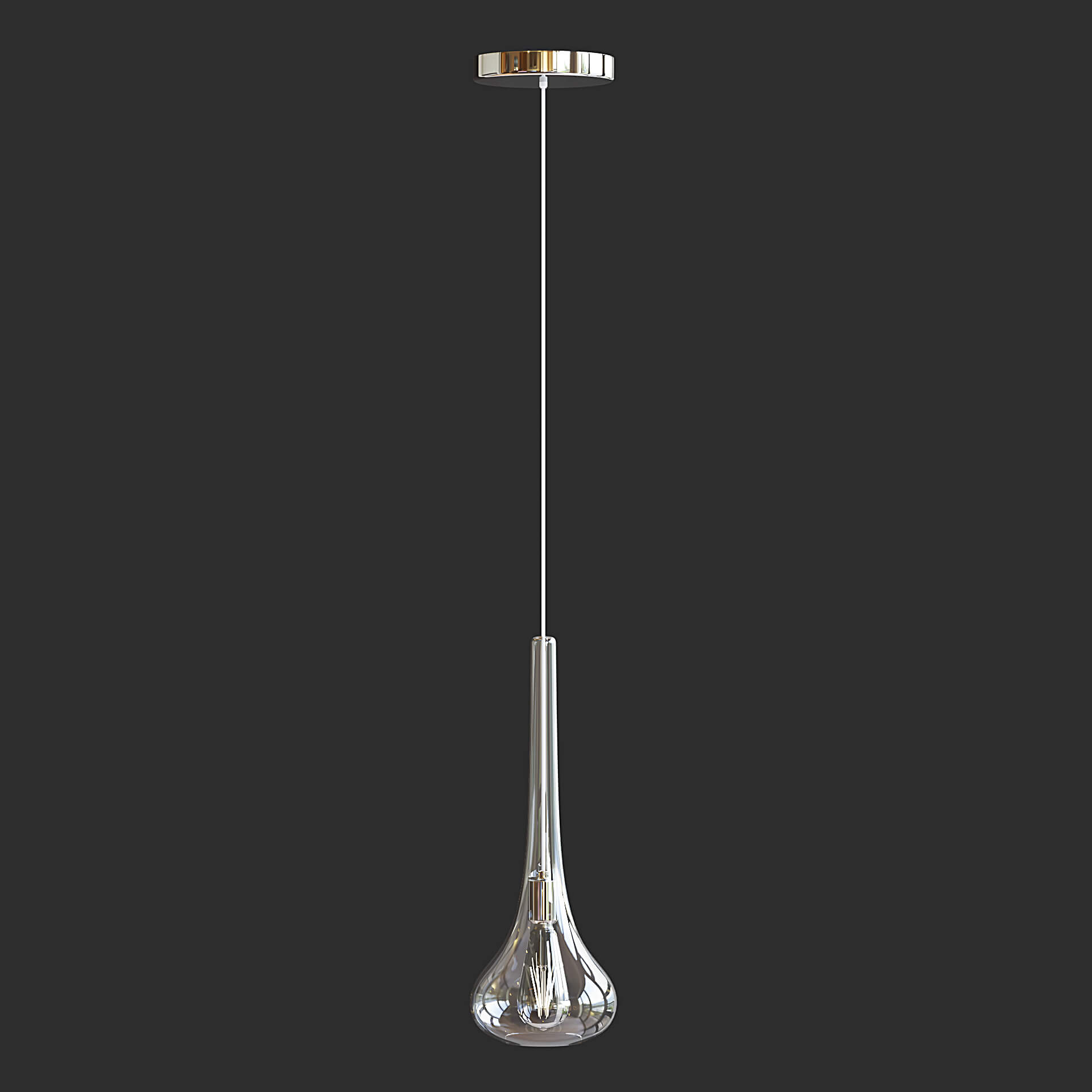 Glass Ceiling Lamp - 3D Model by fusemesh