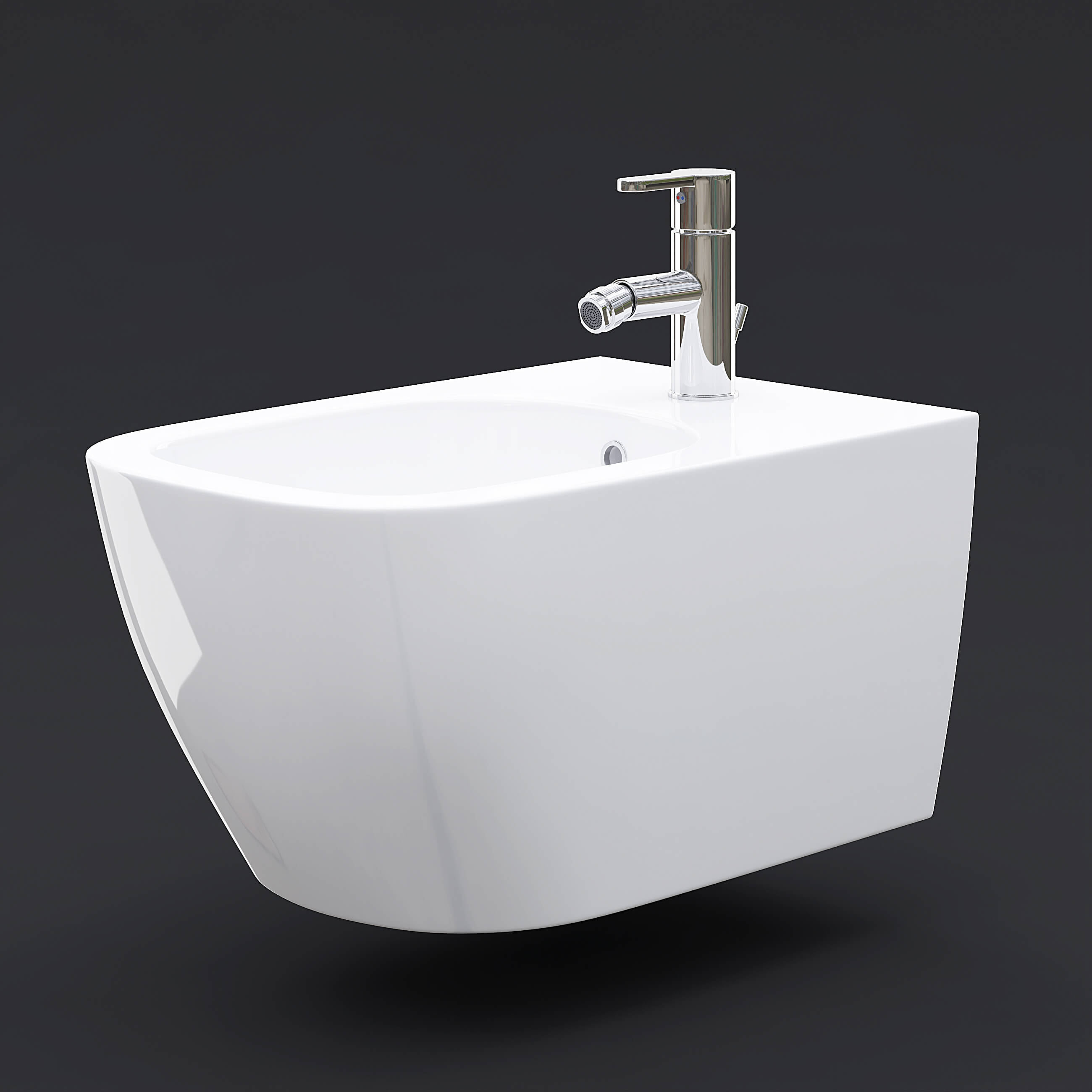 Hanging Bidet - 3D Model by fusemesh