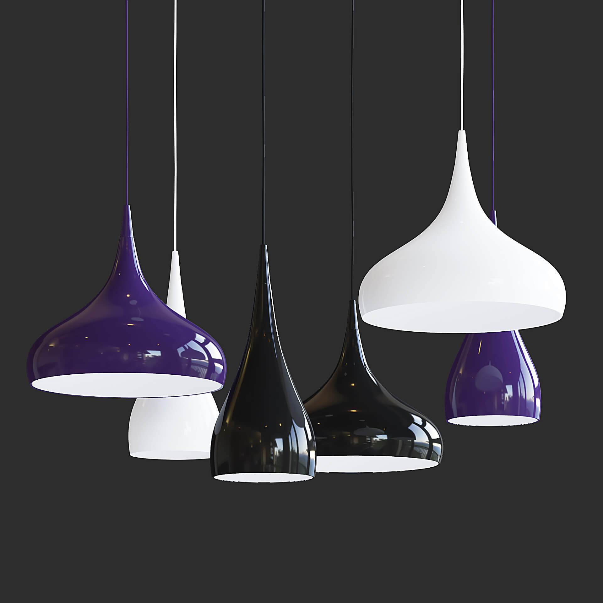 Hanging Ceiling Lamp - 3D Model by fusemesh
